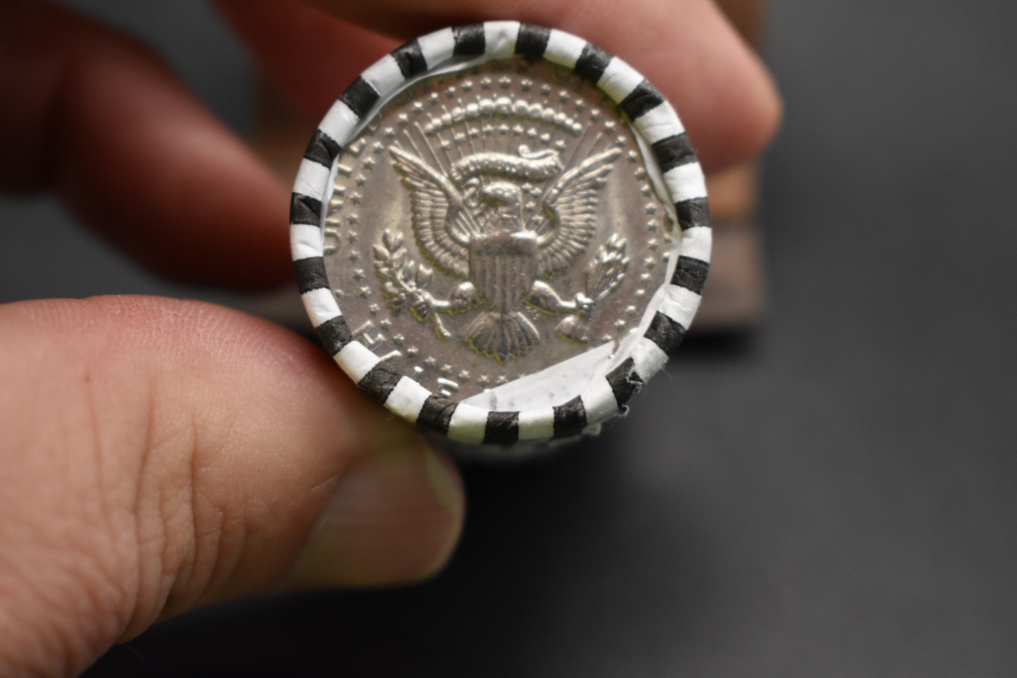 Bank Roll Of 50 Cent Kennedy Half Dollar Coin #1785 | Auctionninja.com