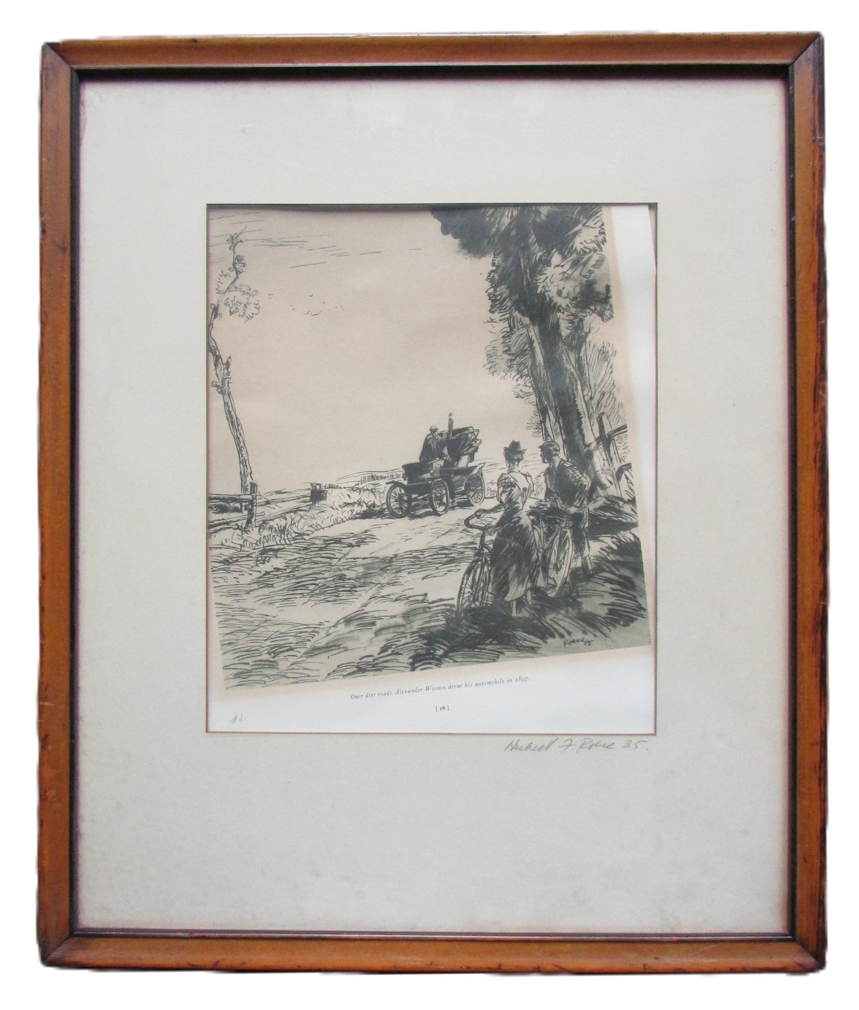 Limited Edition, Signed HERBERT REESE, "OVER DIRT ROADS ALEXANDER ...