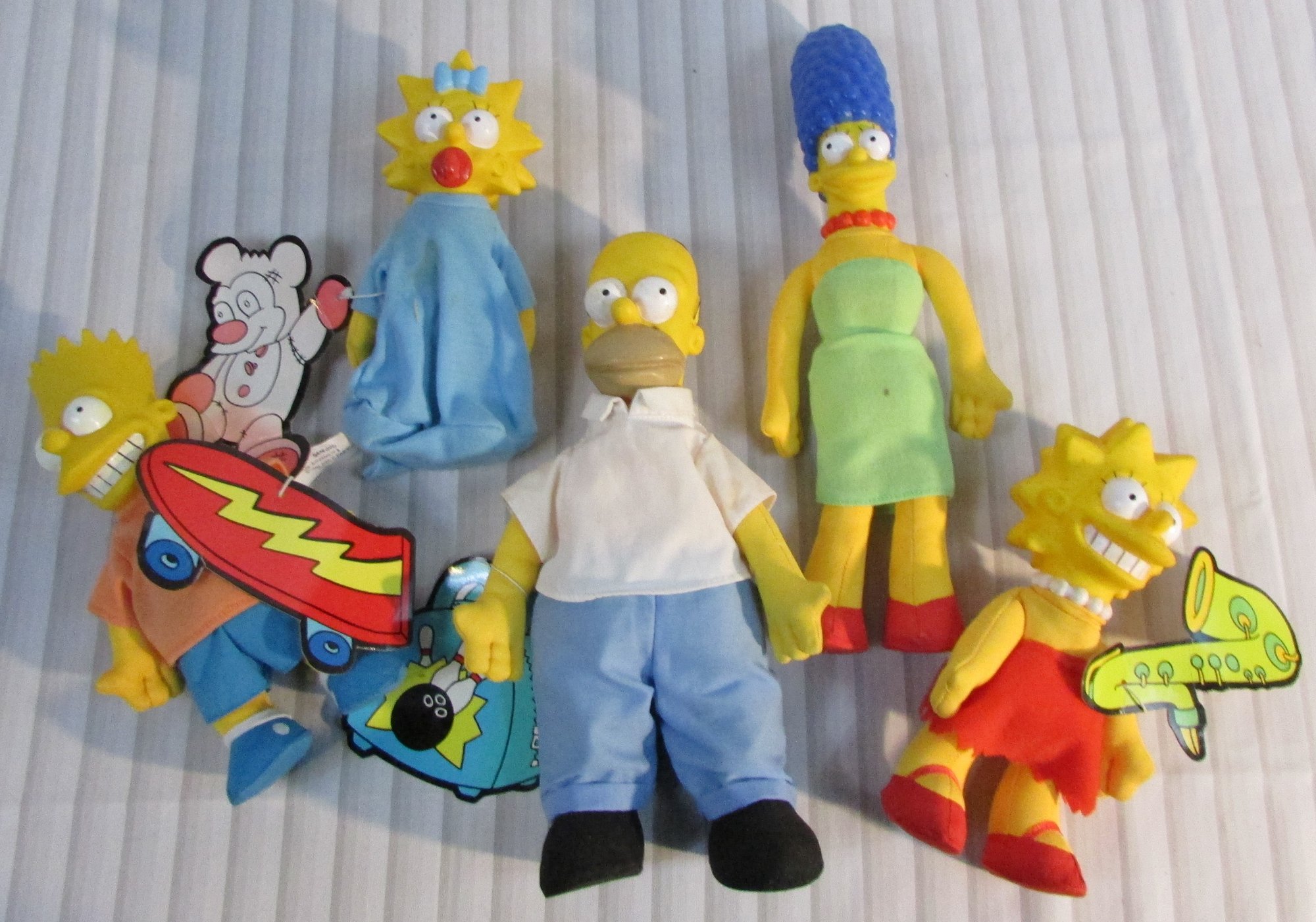 SET Of 5! Vintage SIMPSONS Dolls, BART, MARGE, MAGGIE, LISA & HOMER ...