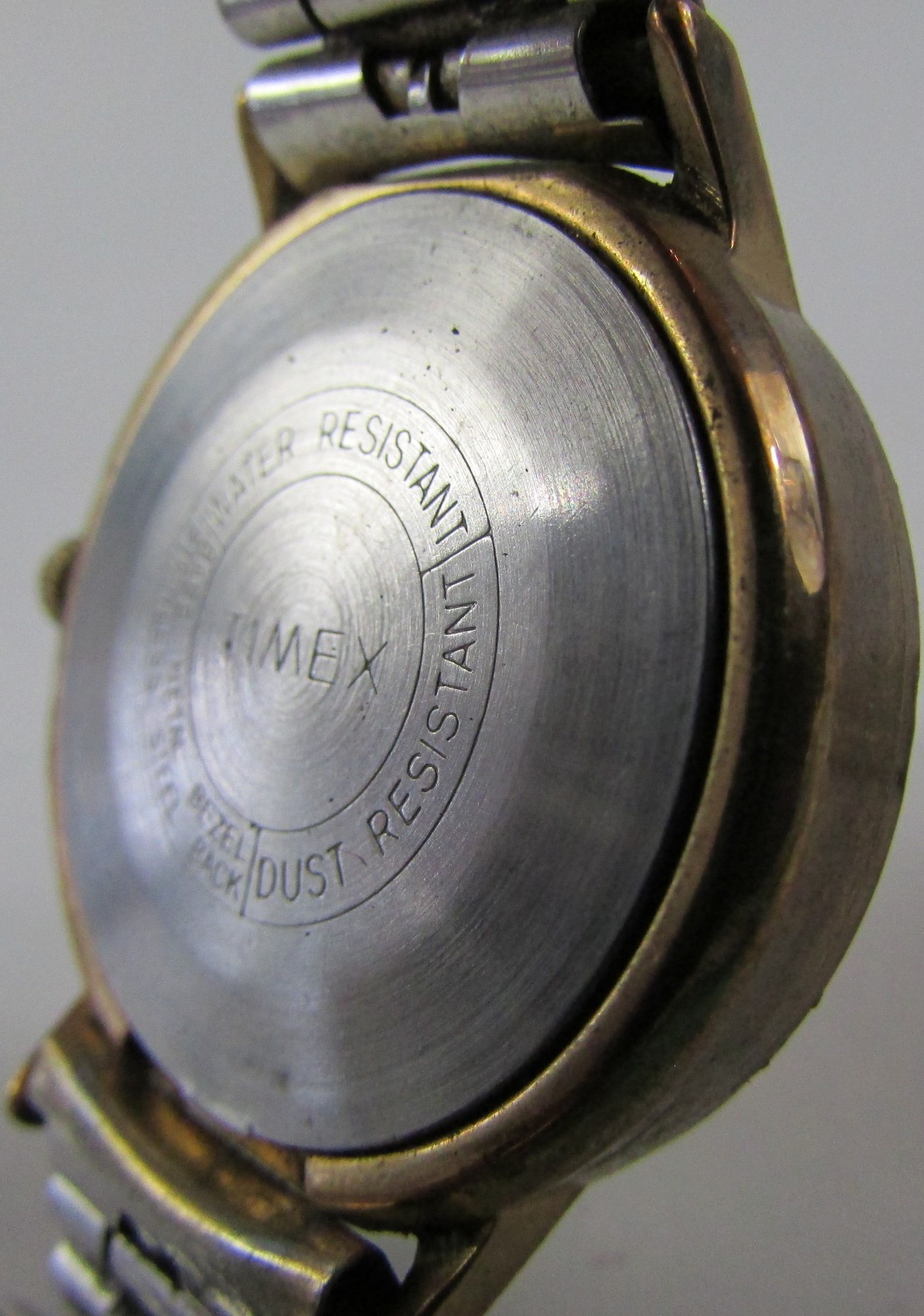 Vintage TIMEX Brand, Automatic WRISTWATCH, Round Face, Gold Tone Base ...