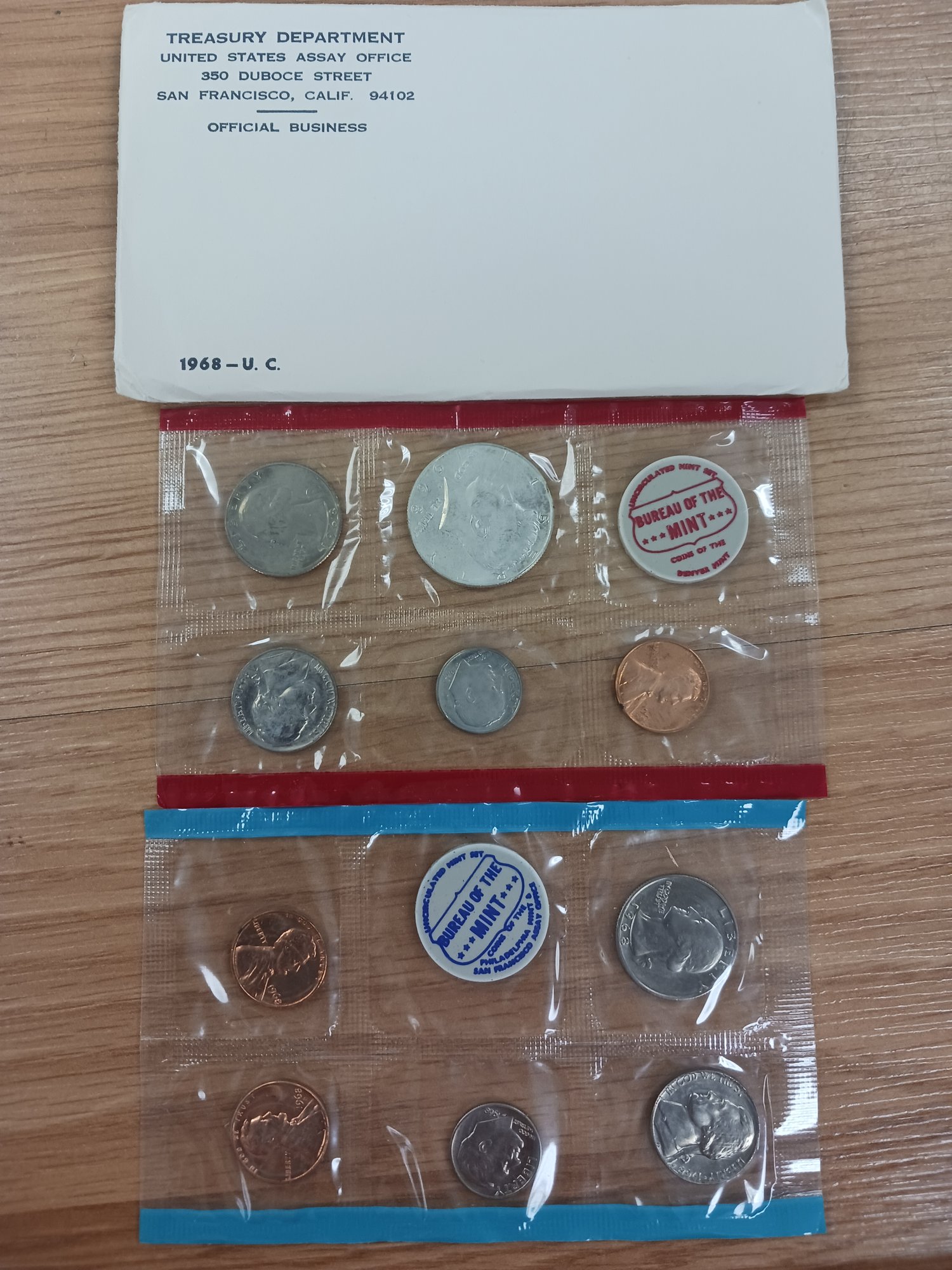 1968 Uncirculated Coin Set G1 #14026 | Auctionninja.com