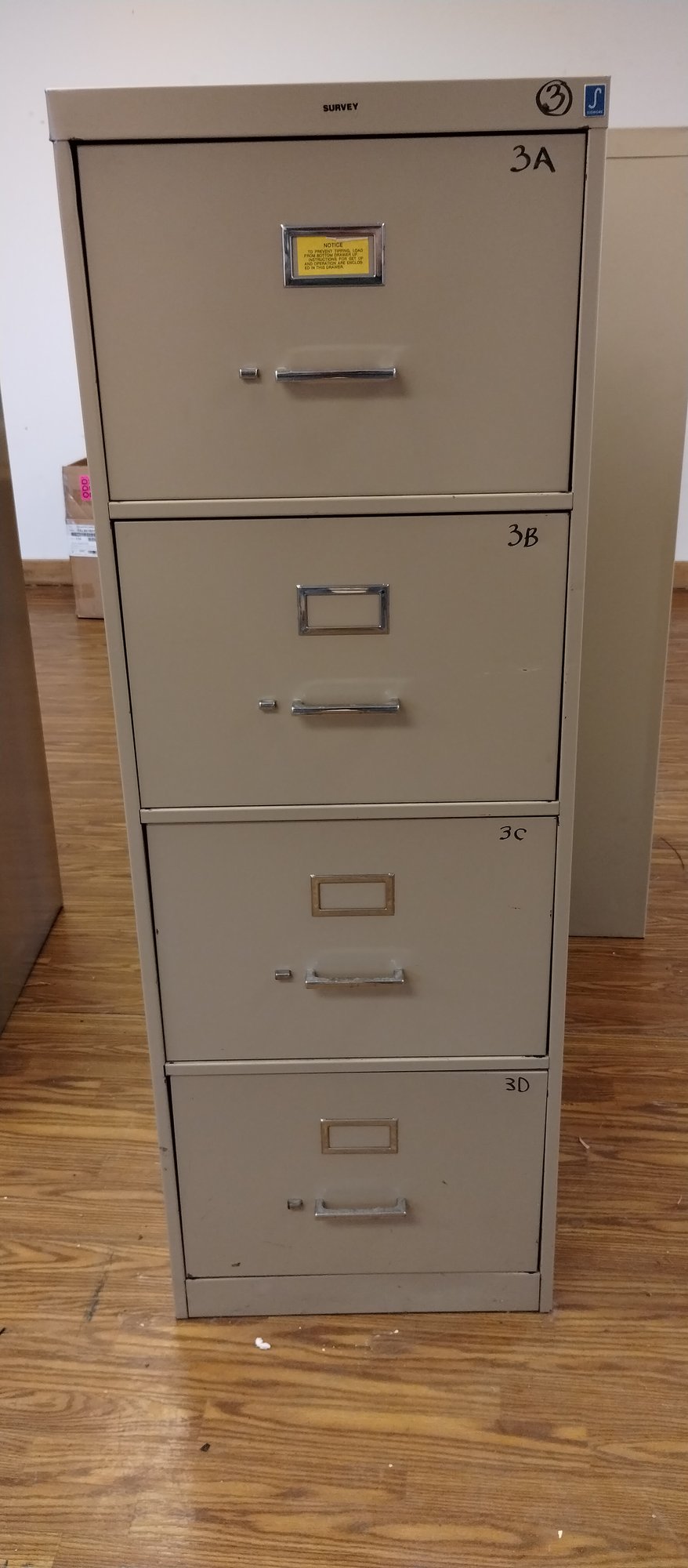Large 4 Drawer Filing Cabinet #3 #13423 | Auctionninja.com