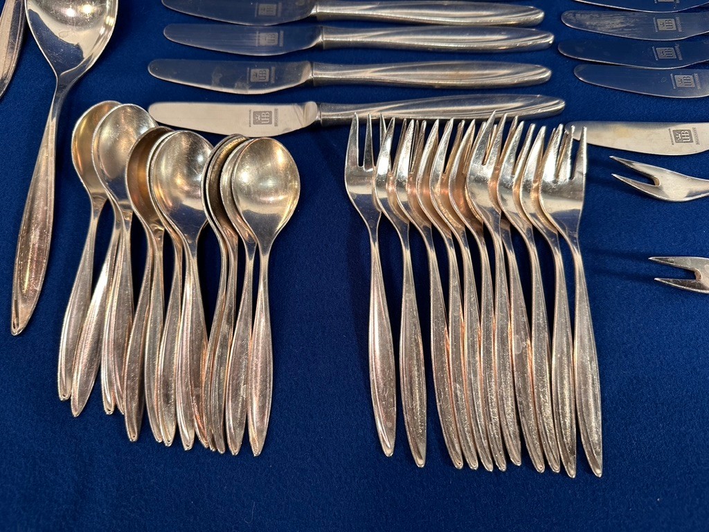 Vintage Bruckmann 90 Silverplate 66 Pieces Of Flatware #4432 ...
