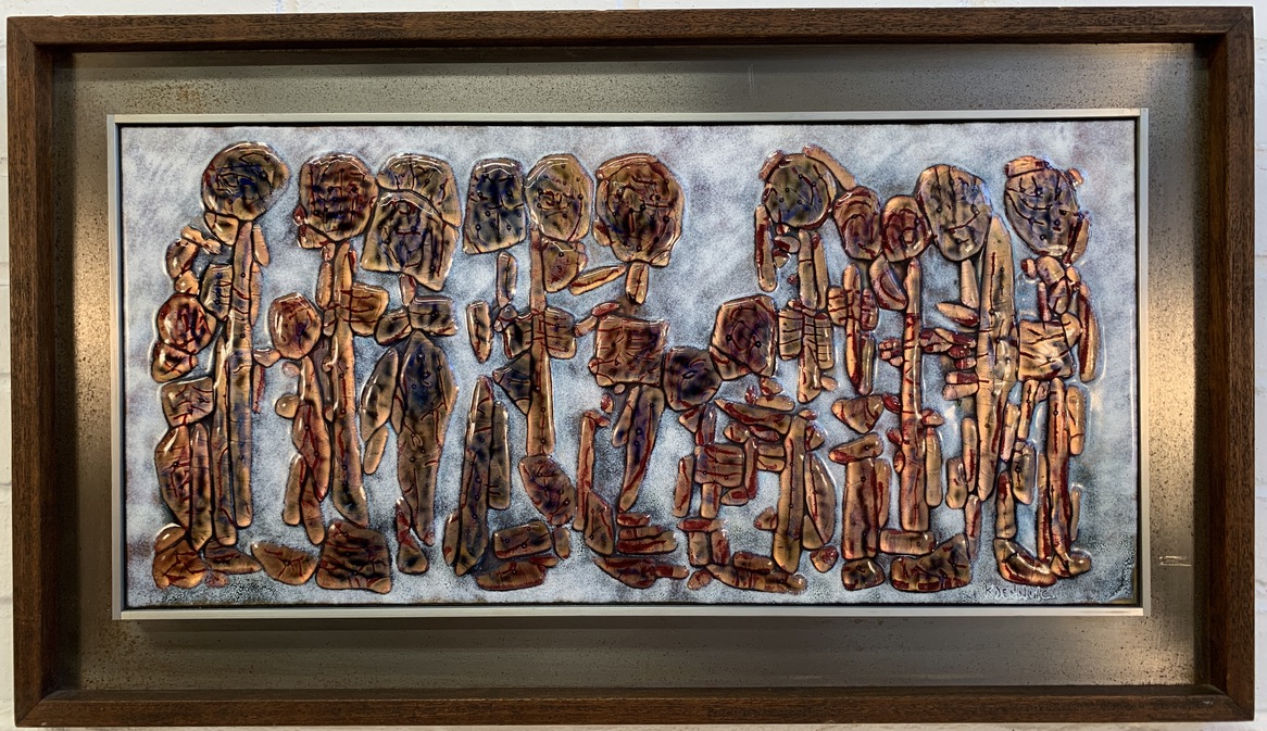 Kay Denning (Danish B.1957) Enamel On Copper Work #3059 | Auctionninja.com