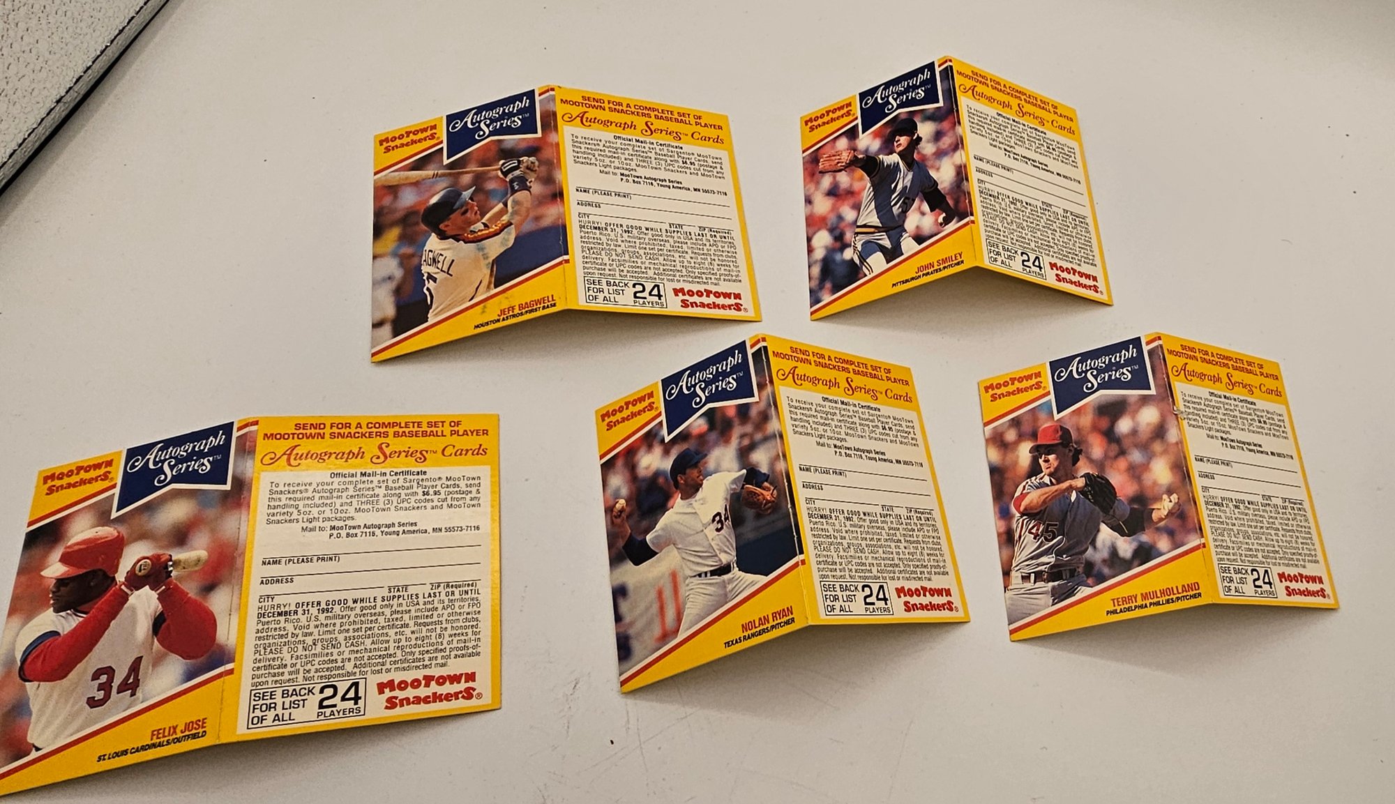 # 81 -1992 Mootown Snackers Autograph Series Cards #43572 ...