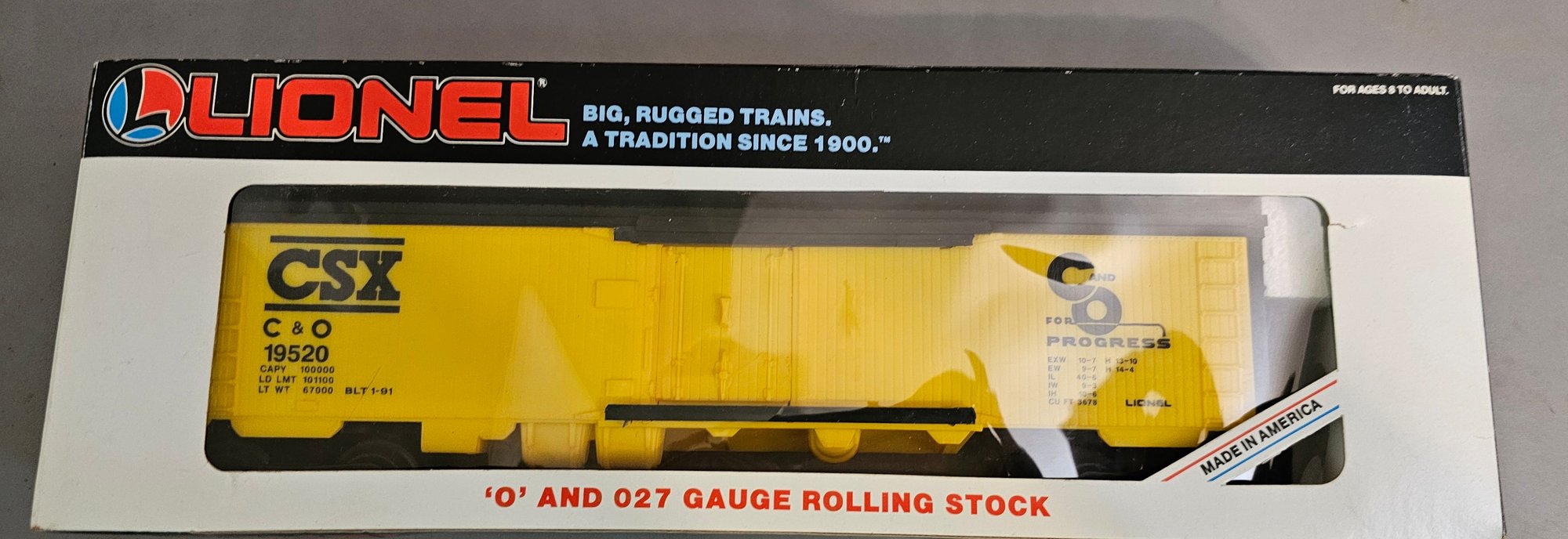 #480 - Lionel CSX Reefer 6-19520 #43484 | Auctionninja.com