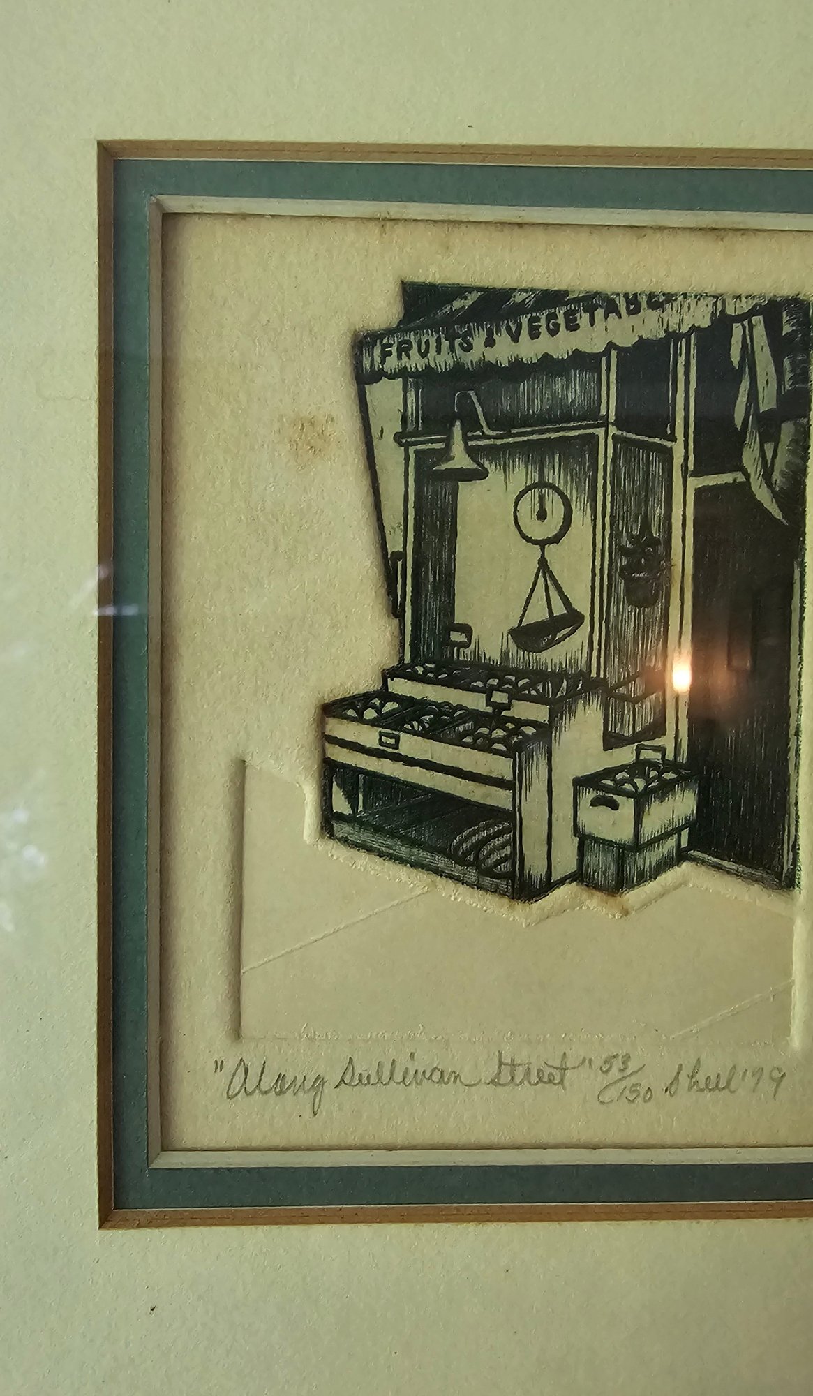 #143 - 1979 Original Limited Edition Etching 53/150 - Along Sullivan ...