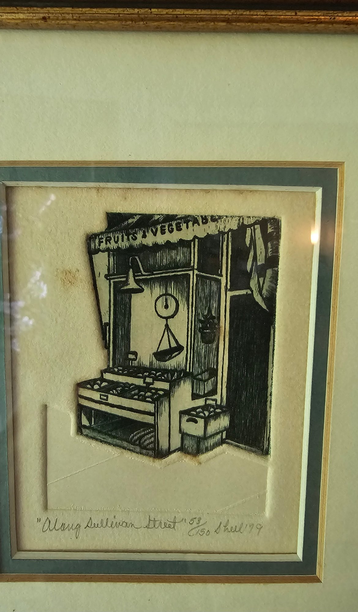 #143 - 1979 Original Limited Edition Etching 53/150 - Along Sullivan ...