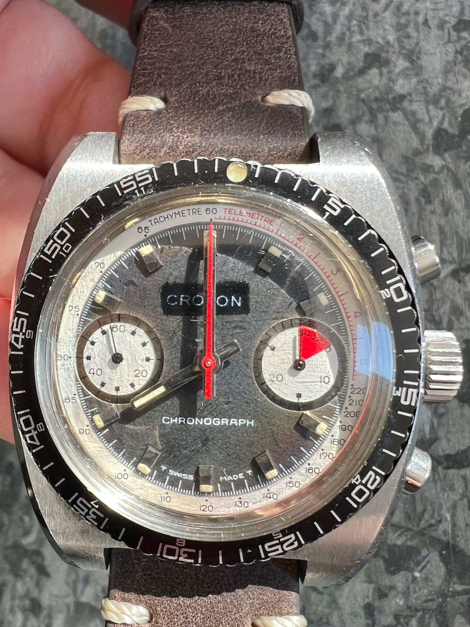 Vintage Mens Croton Chronograph Mens Watch -J #46666 | Auctionninja.com
