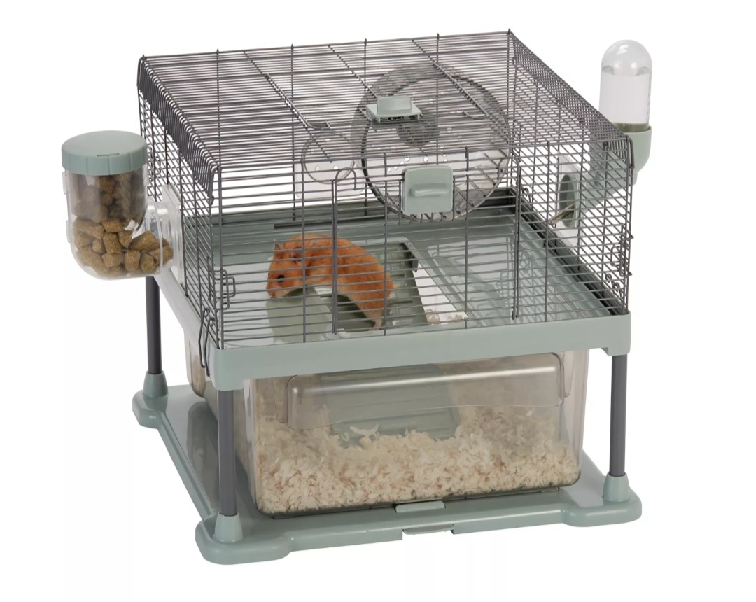 Full Cheeks Brand Two Story Hamster Cage With Accessories #44715 ...