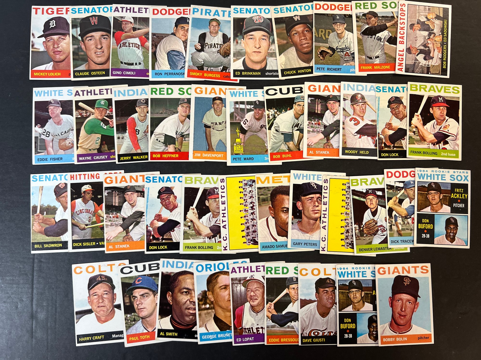 1964 TOPPS BASEBALL CARD LOT #66386 | Auctionninja.com