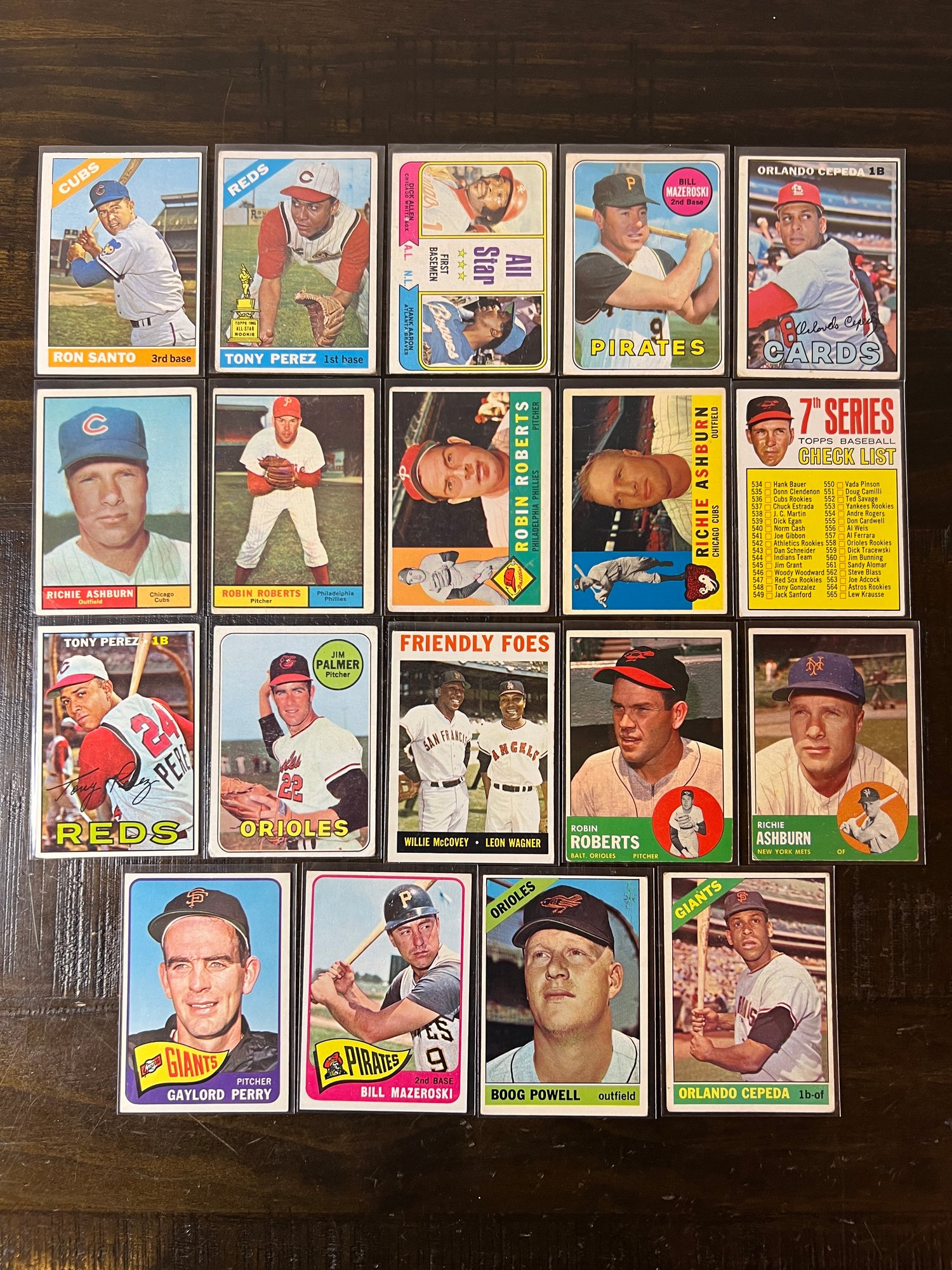 1960s Baseball Card Lot Of 19 With Stars And Rookies #69413 ...
