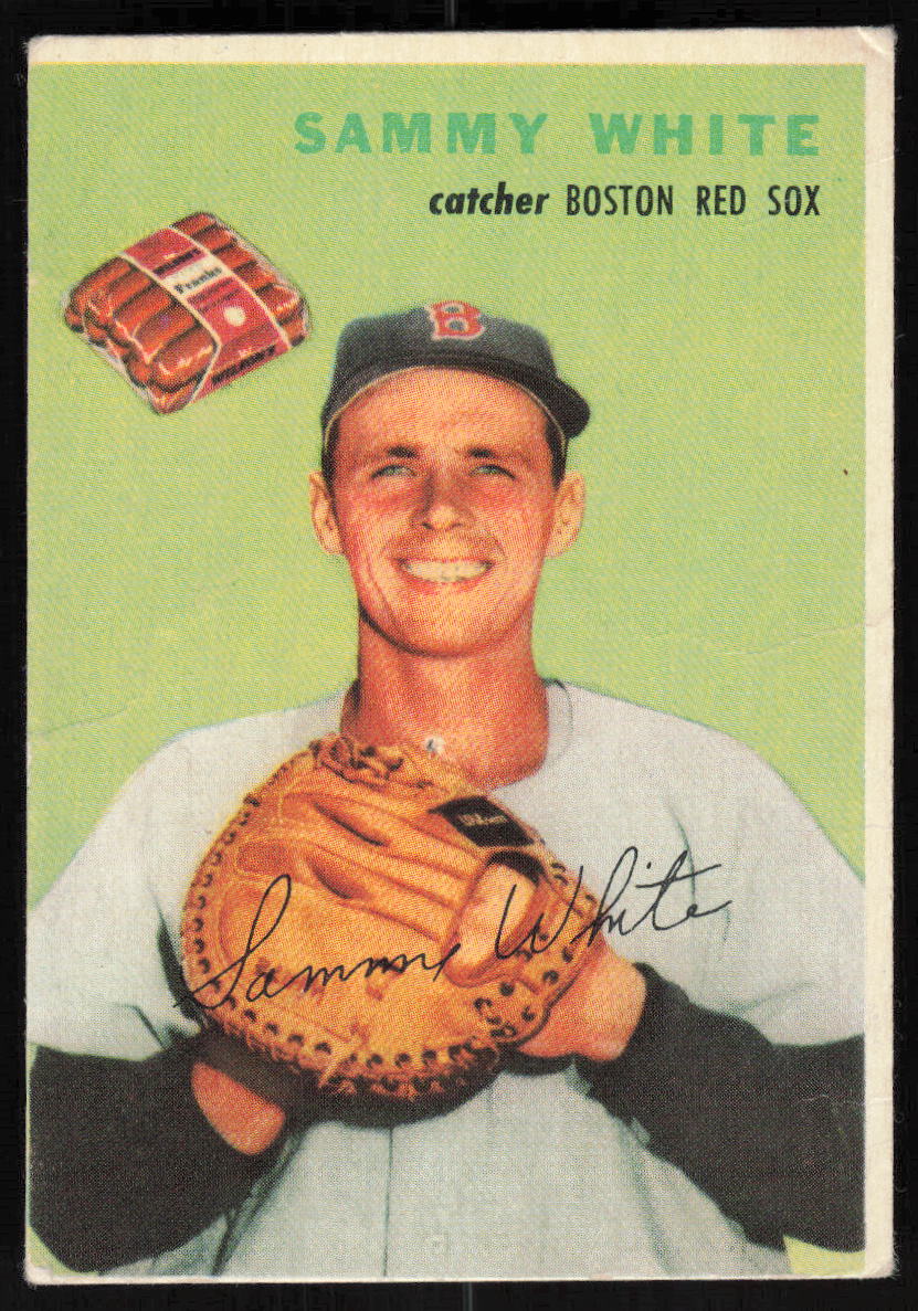 1954 WILSON FRANKS SAMMY WHITE BASEBALL CARD #54676 | Auctionninja.com