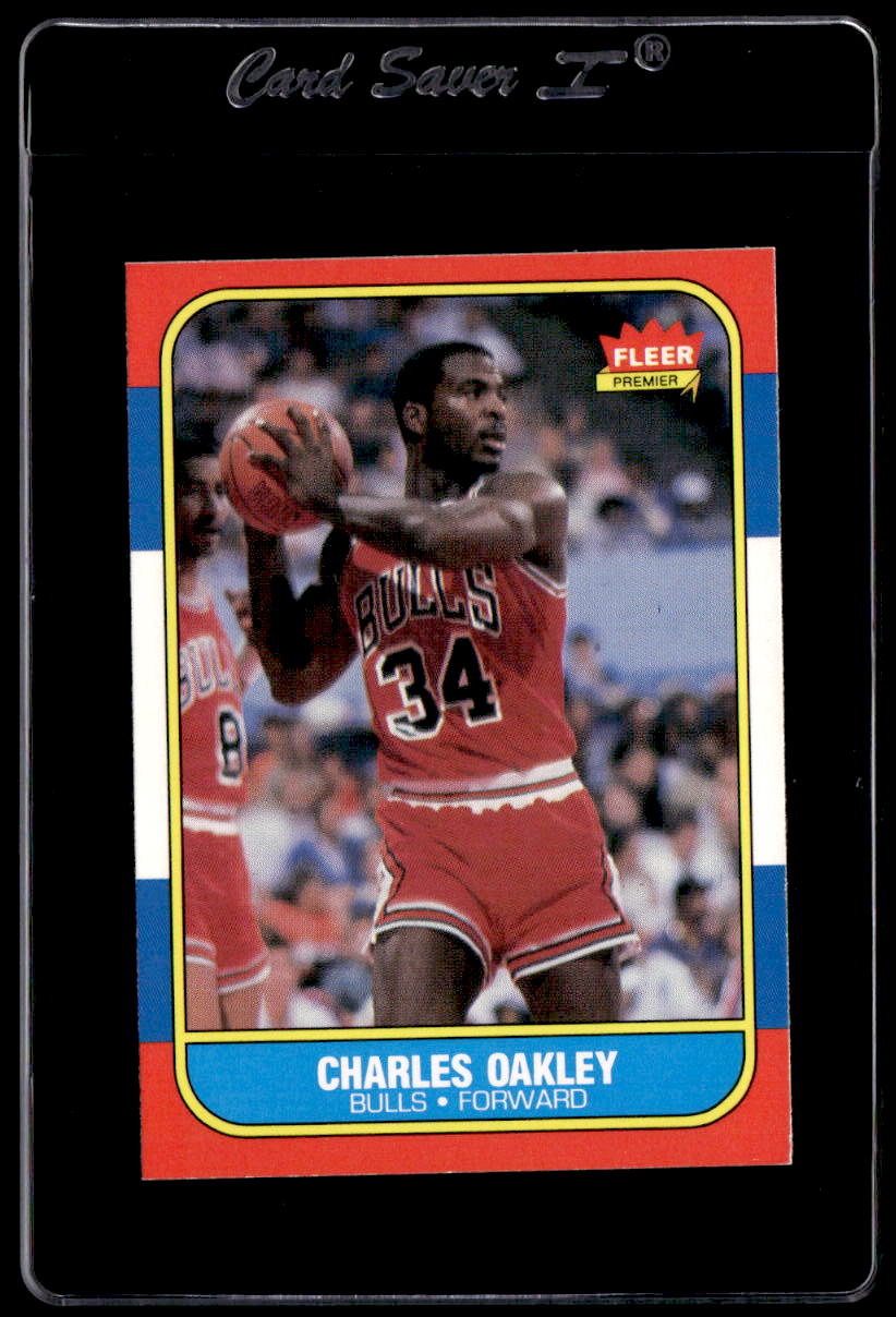 1986 Fleer Charles Oakley Basketball Rookie Card #67768 | Auctionninja.com