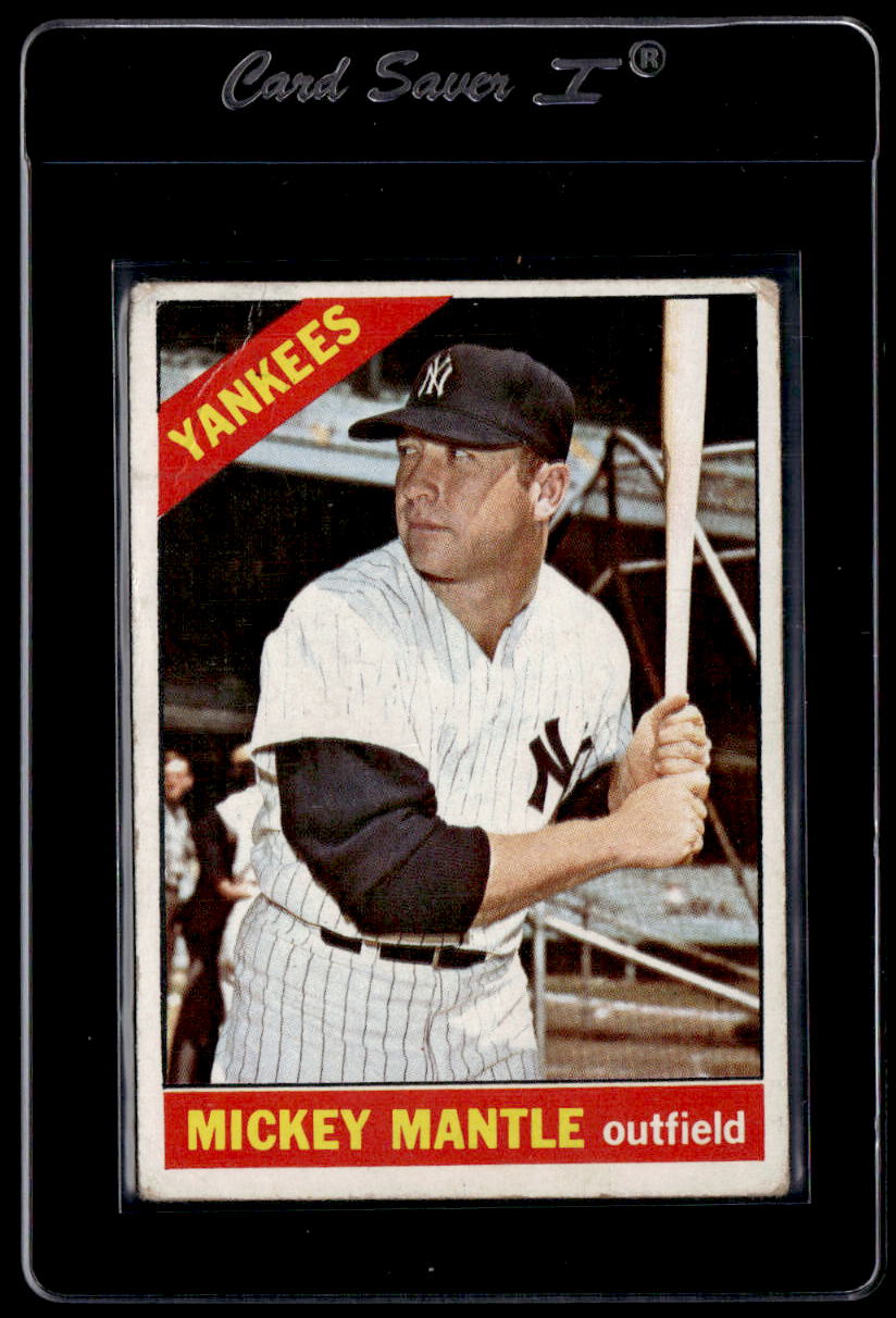 1966 Topps Mickey Mantle Baseball Card #68173 | Auctionninja.com