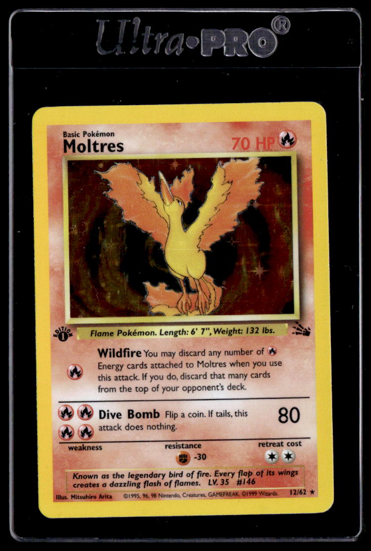 HOLO FIRST EDITION MOLTRES POKEMON CARD #68210 | Auctionninja.com
