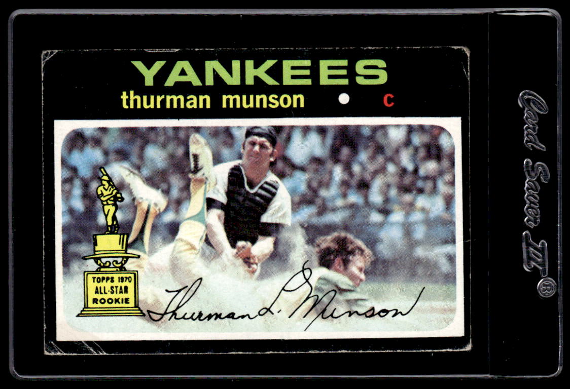 1971 Topps Thurman Munson Baseball Rookie Card #69343 | Auctionninja.com
