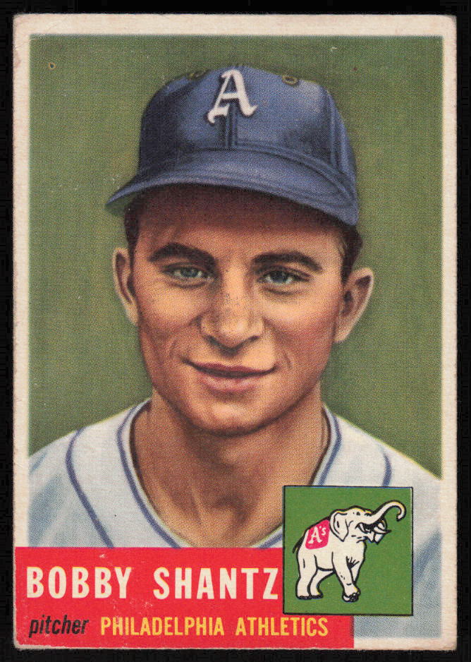 1953 TOPPS BASEBALL CARD Bobby Shantz #50045 | Auctionninja.com