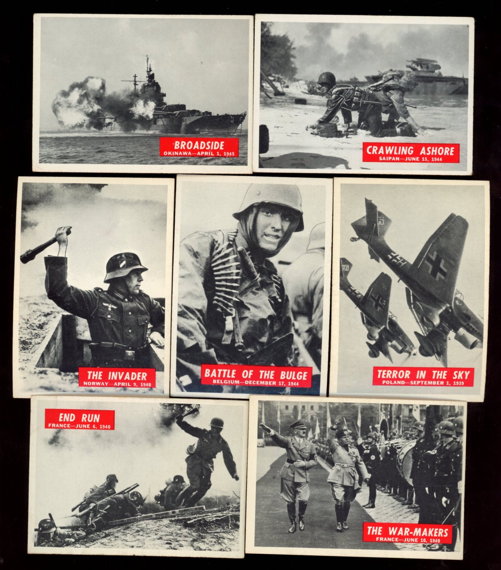 1965 Philadelphia Gum WAR BULLETIN Trading Cards #67013 | Auctionninja.com
