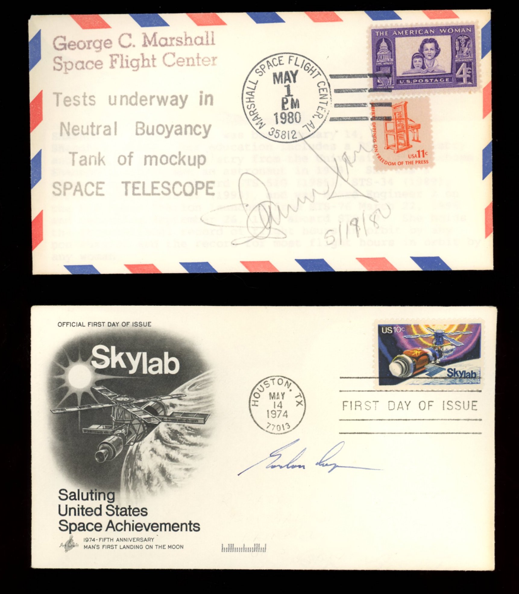 FIRST DAY ISSUE NASA ASTRONAUT AUTOGRAPHED ENVELOPES #27957 ...