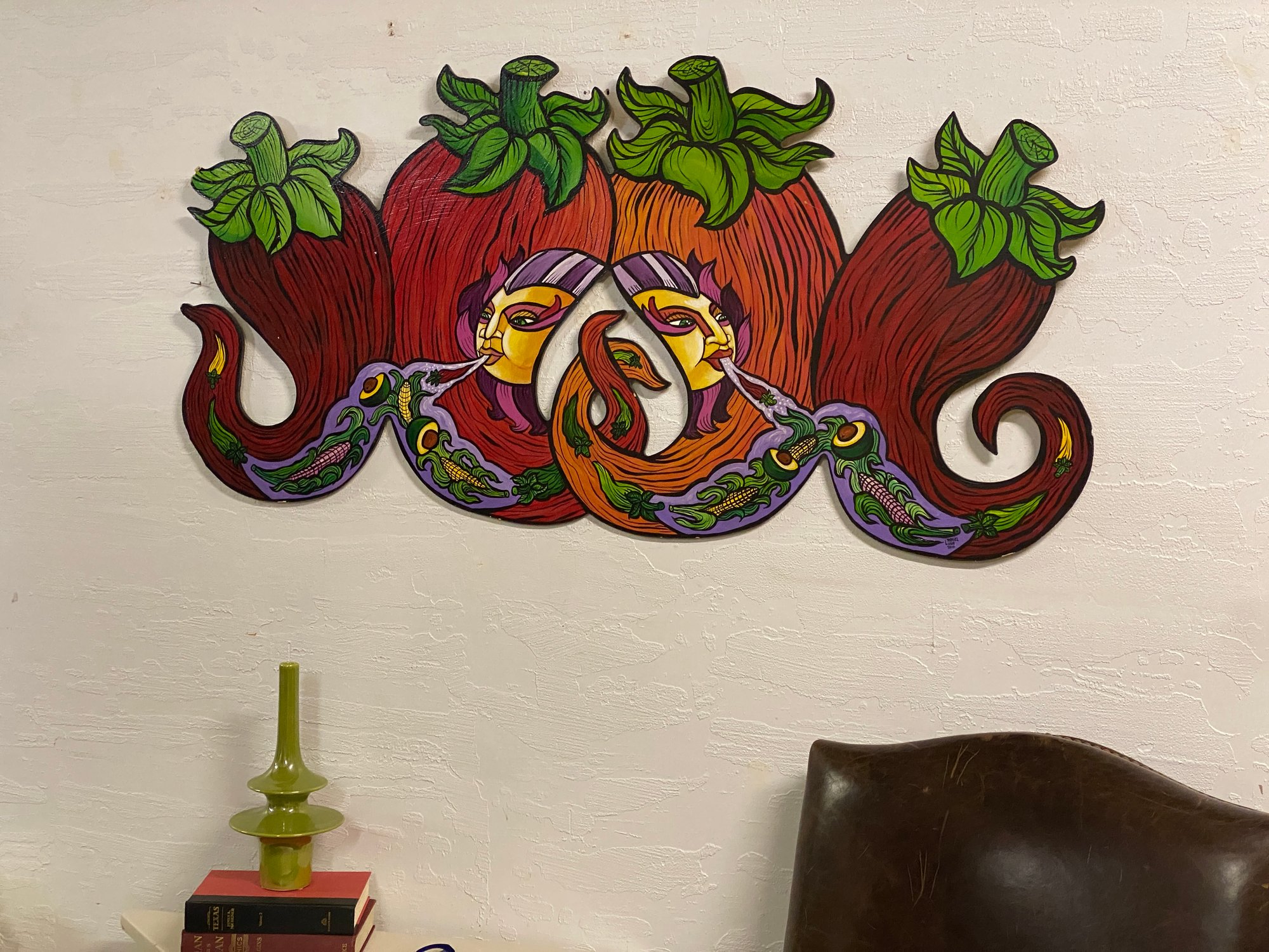Daniel Luna Original Painted Wall Hanging 49x24 Approx Inches #14109 ...