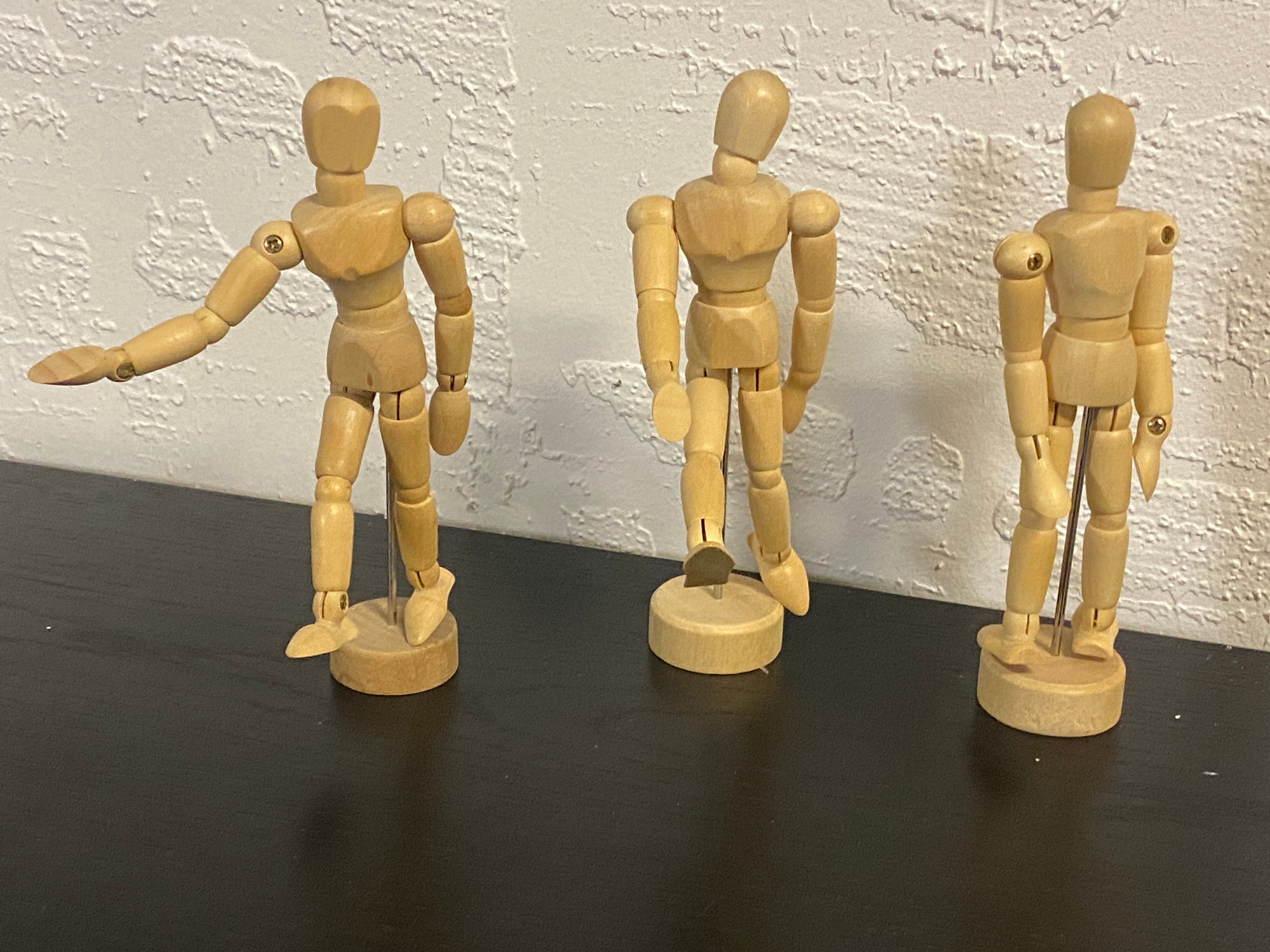 Trio Of Moveable Men #14467 | Auctionninja.com