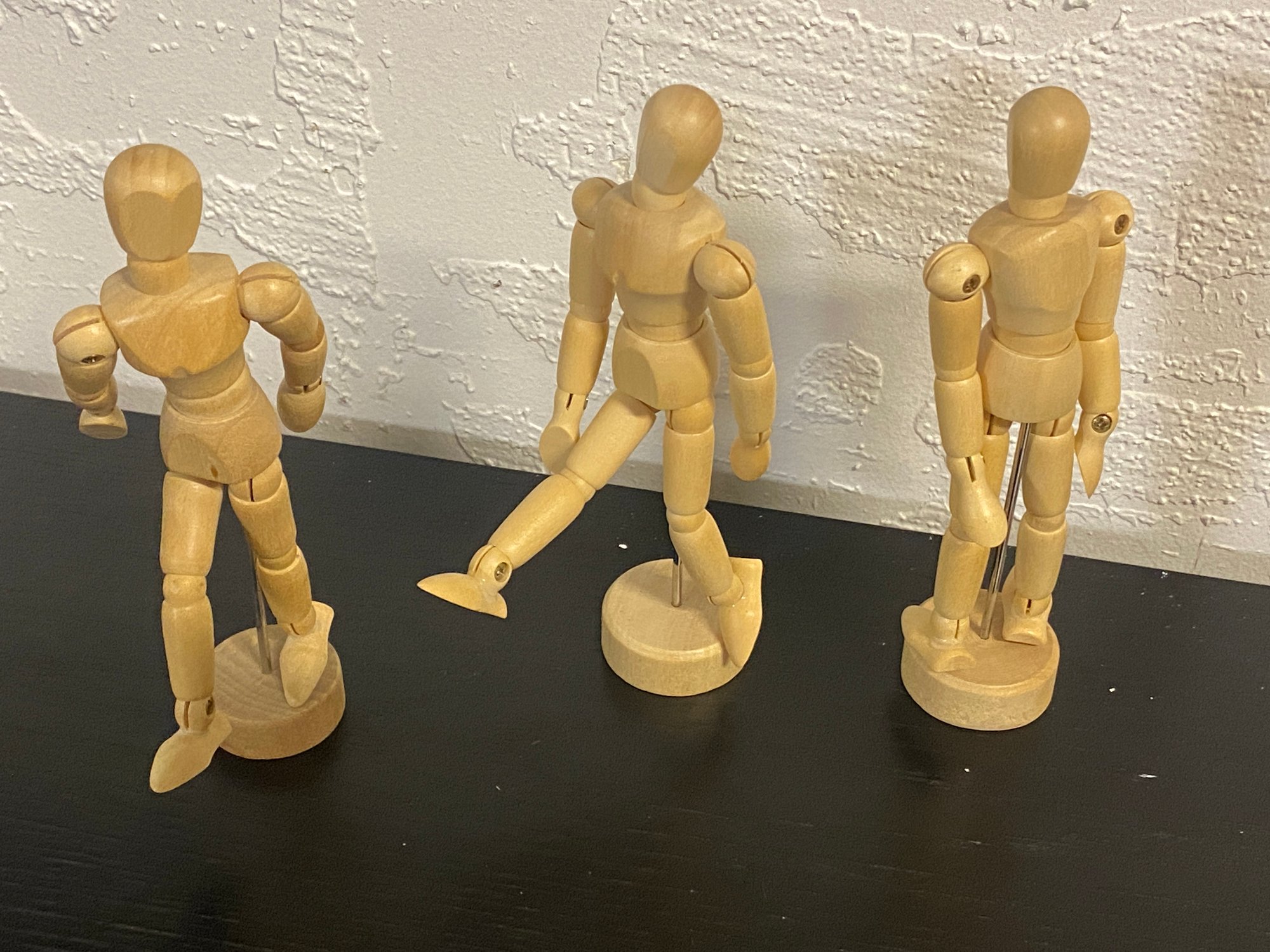 Trio Of Moveable Men #14467 | Auctionninja.com