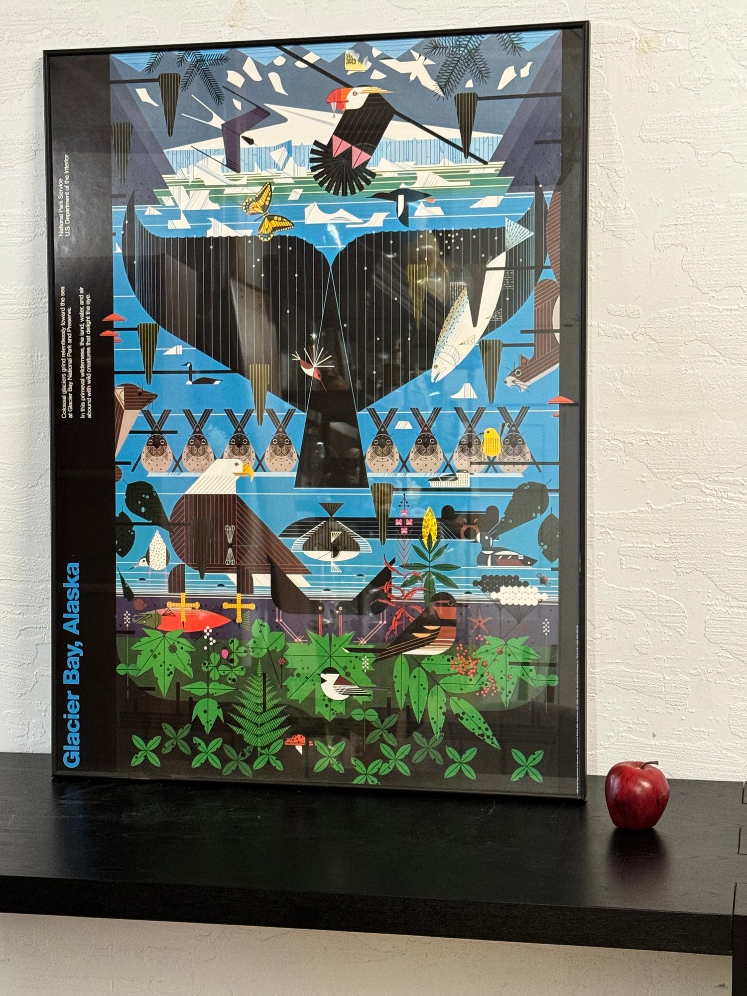 Large Charlie Harper Framed Glacier Bay, Alaska Framed Wall Art #14300 ...