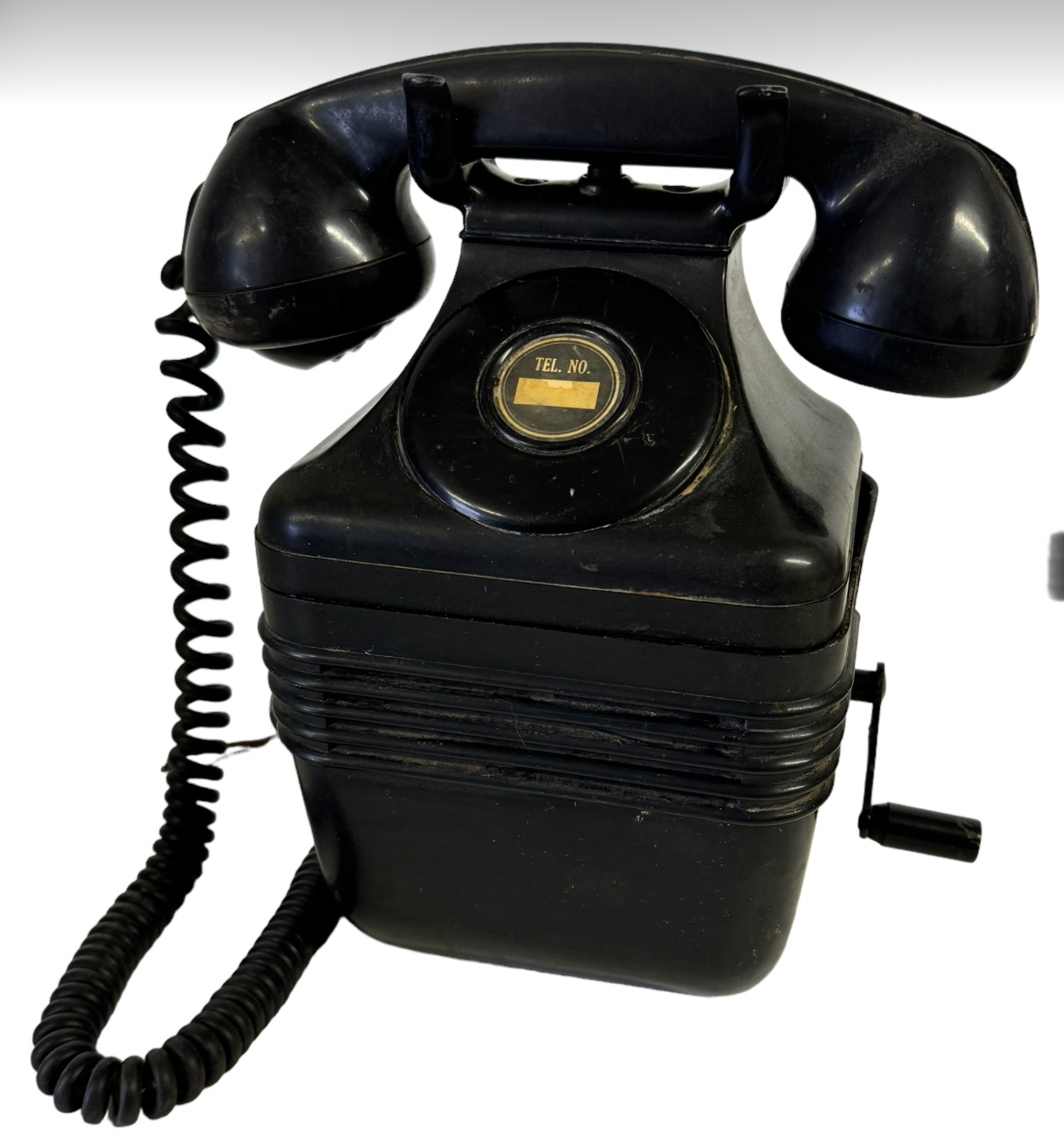 Vintage Bakelite Wall Mount Beehive Crank Phone #14987 | Auctionninja.com