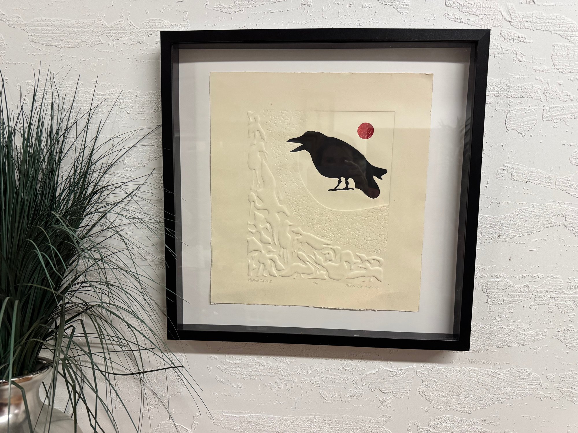 Marianne Weiland Embossed Print, "Ravens World IV", Titled, Numbered ...