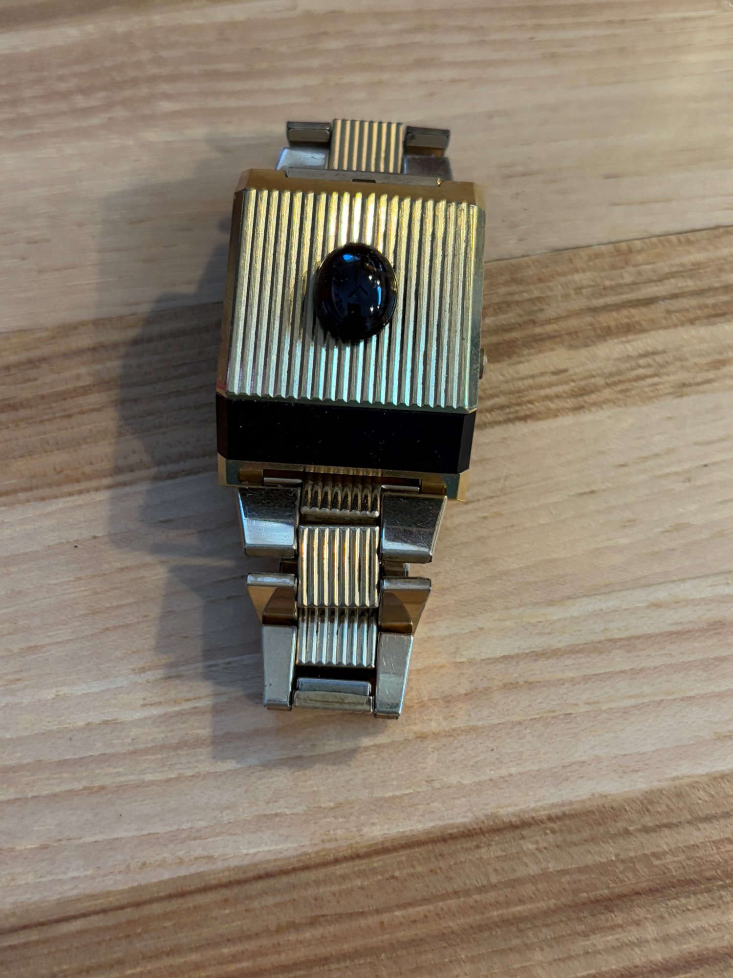 Bulova Computron LED Digital Watch - Gold Tone #3076 | Auctionninja.com