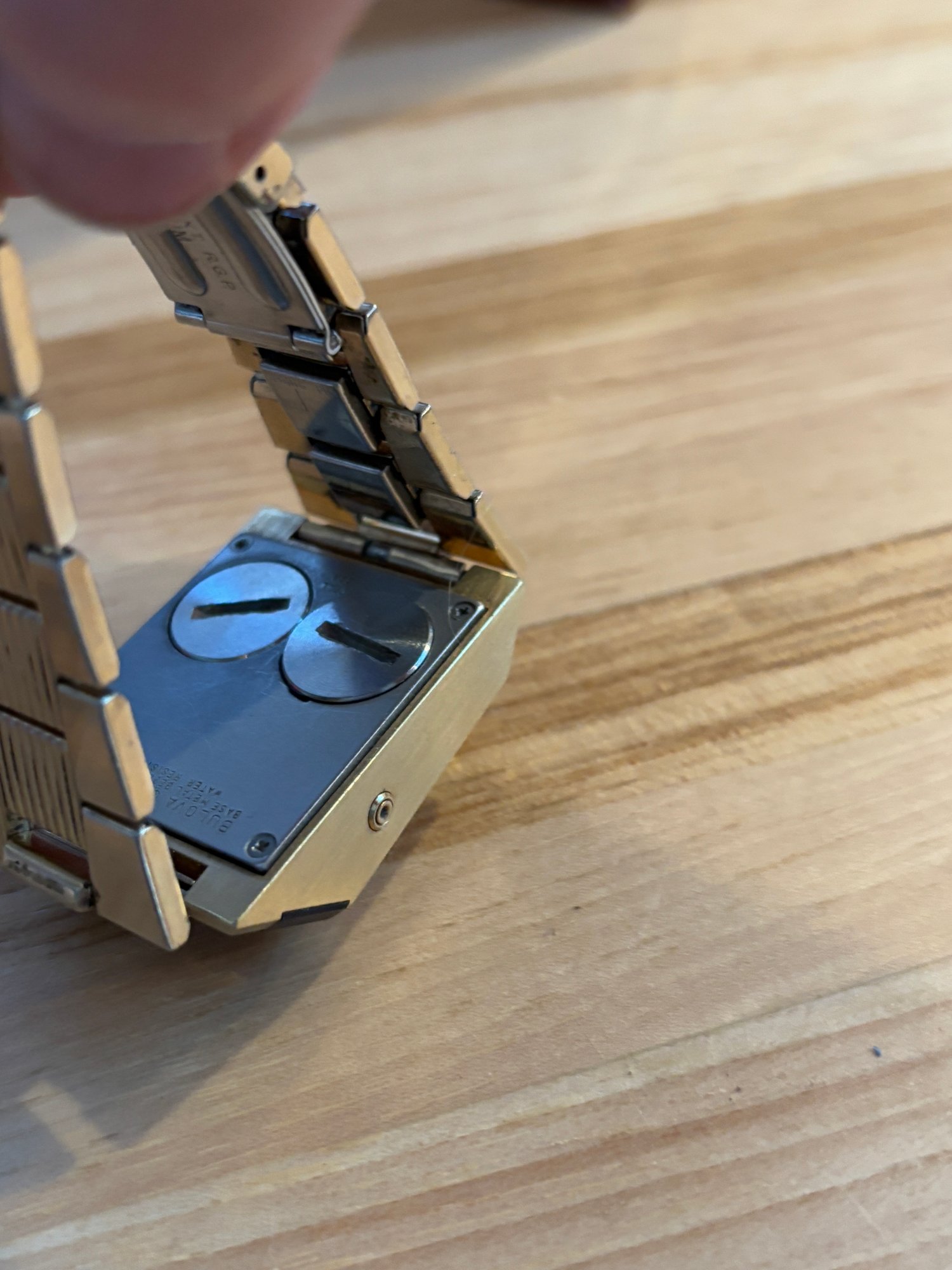 Bulova Computron LED Digital Watch - Gold Tone #3076 | Auctionninja.com