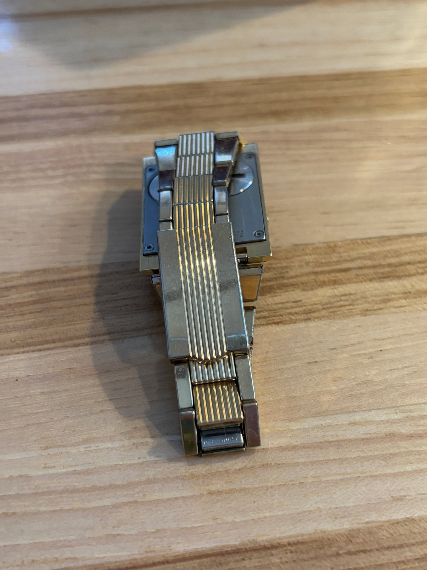 Bulova Computron LED Digital Watch - Gold Tone #3076 | Auctionninja.com