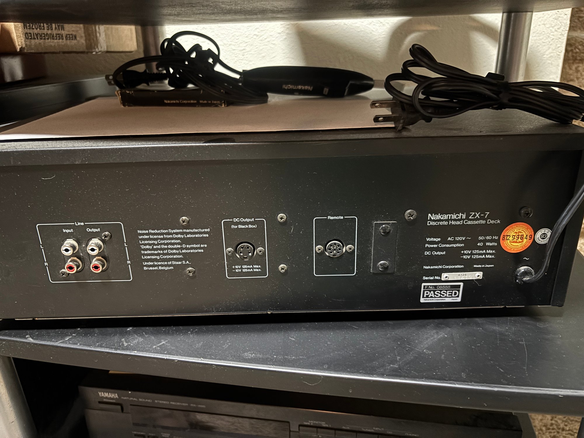 Nakamichi ZX-7 Discrete Head Cassette Deck #3255 | Auctionninja.com