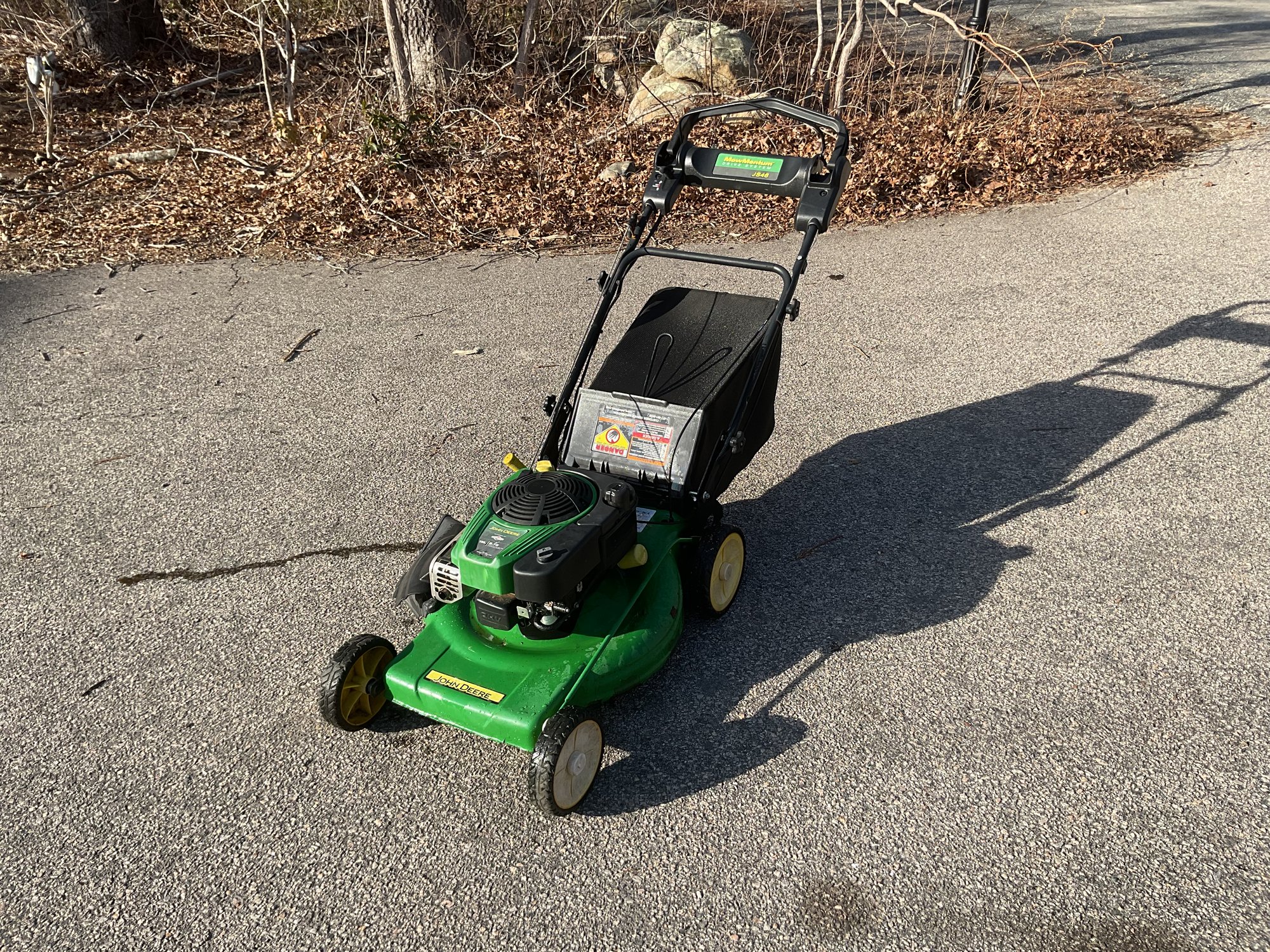 John Deere JS46 Electric Start Push Mower #1468 | Auctionninja.com