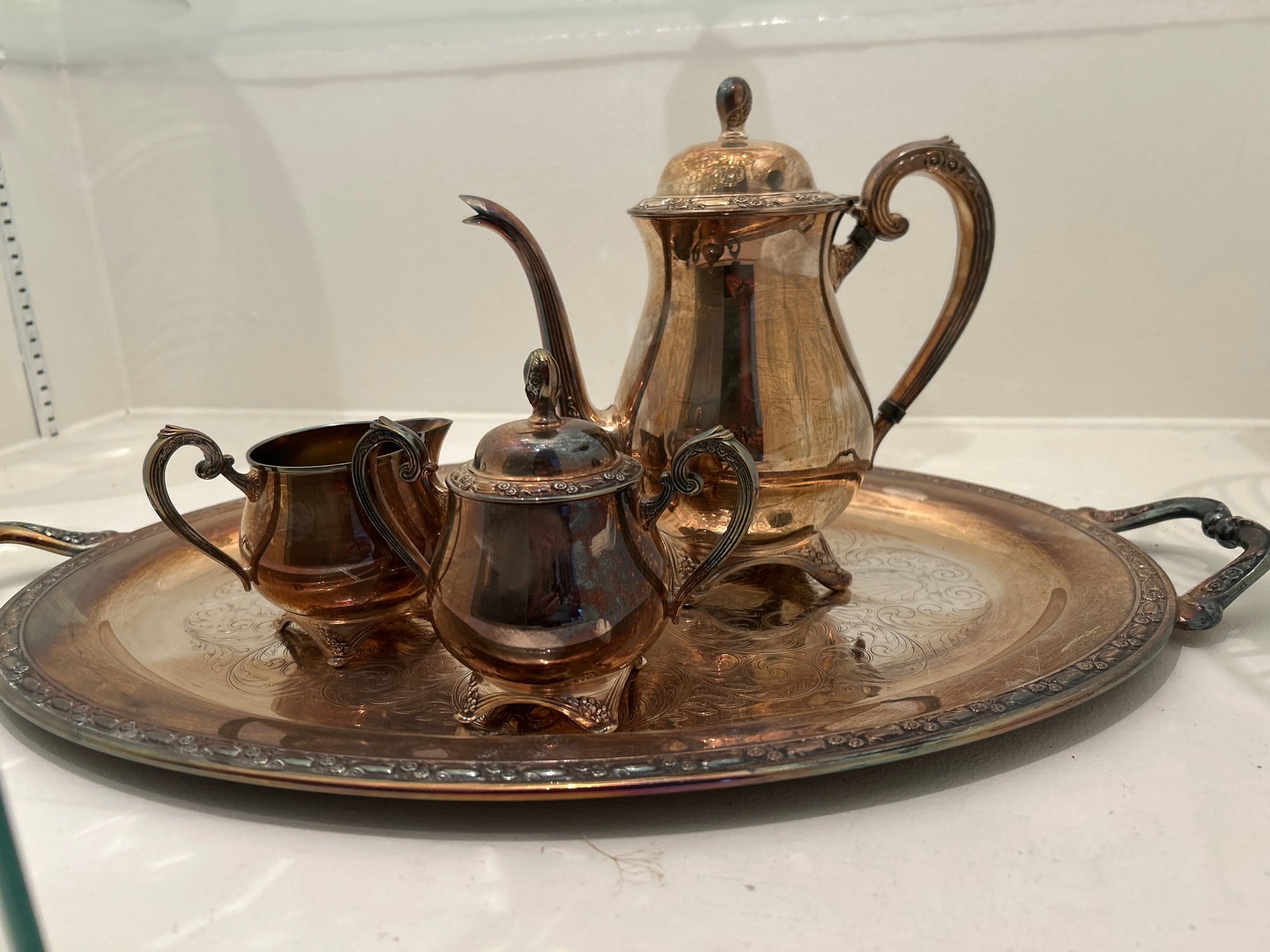 Oneida Silversmith Tea Set #36791 | Auctionninja.com