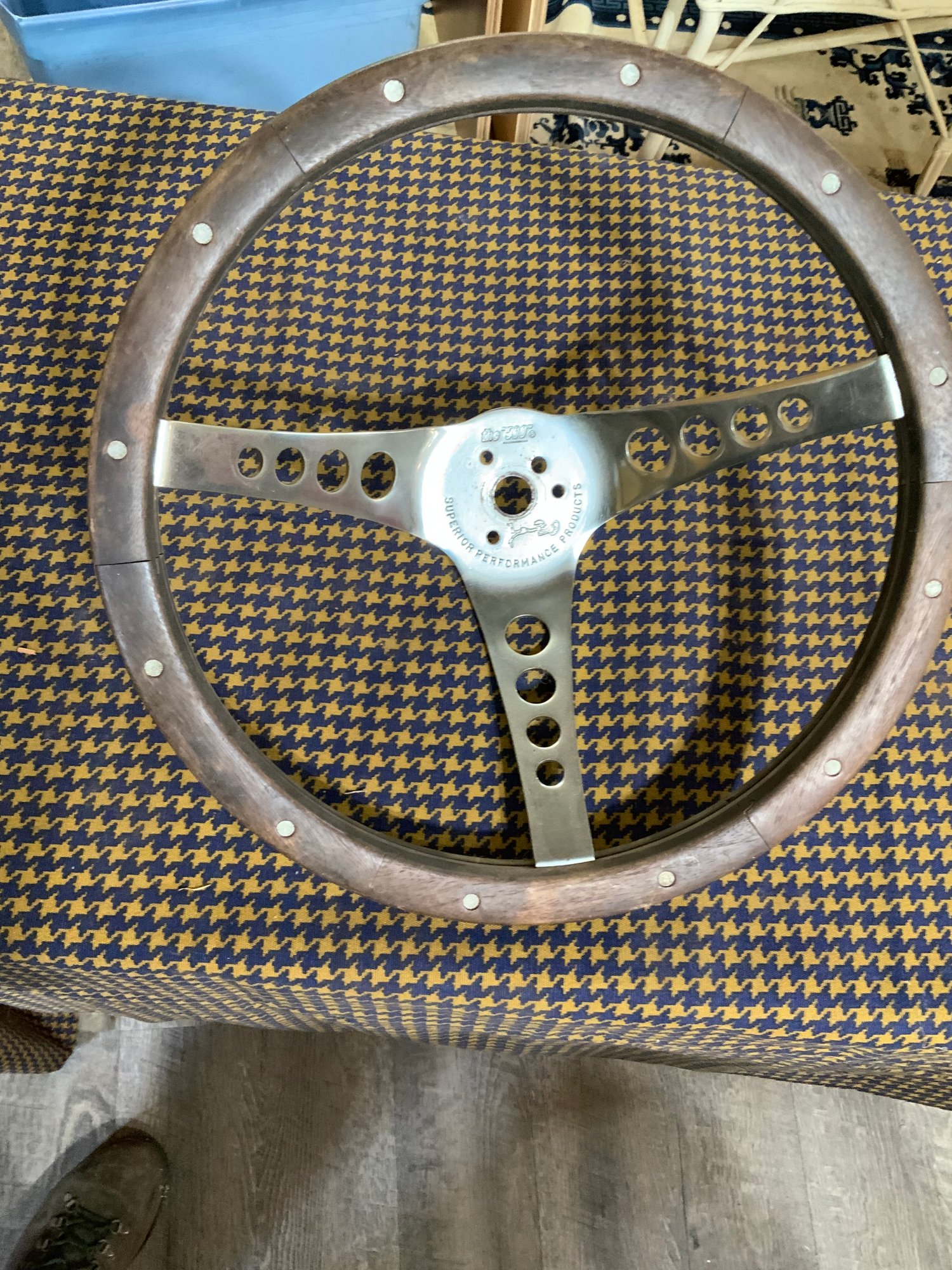 Rare 60s Racing Steering Wheel 13 1/2" Diameter #13733 | Auctionninja.com