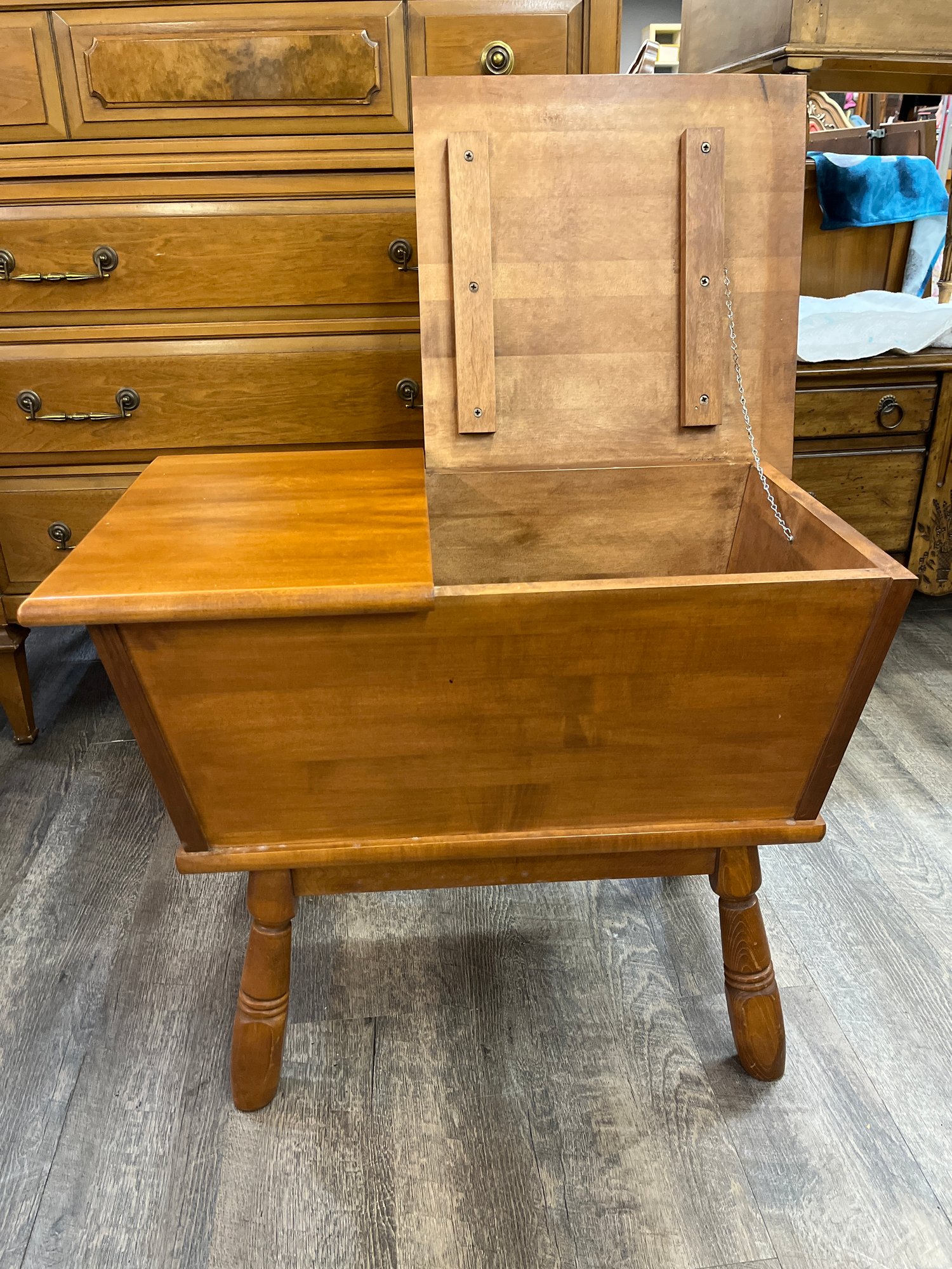 Dough Box End Table Maple Very Heavy Solid, 21" X 27" X 16" #11517 ...