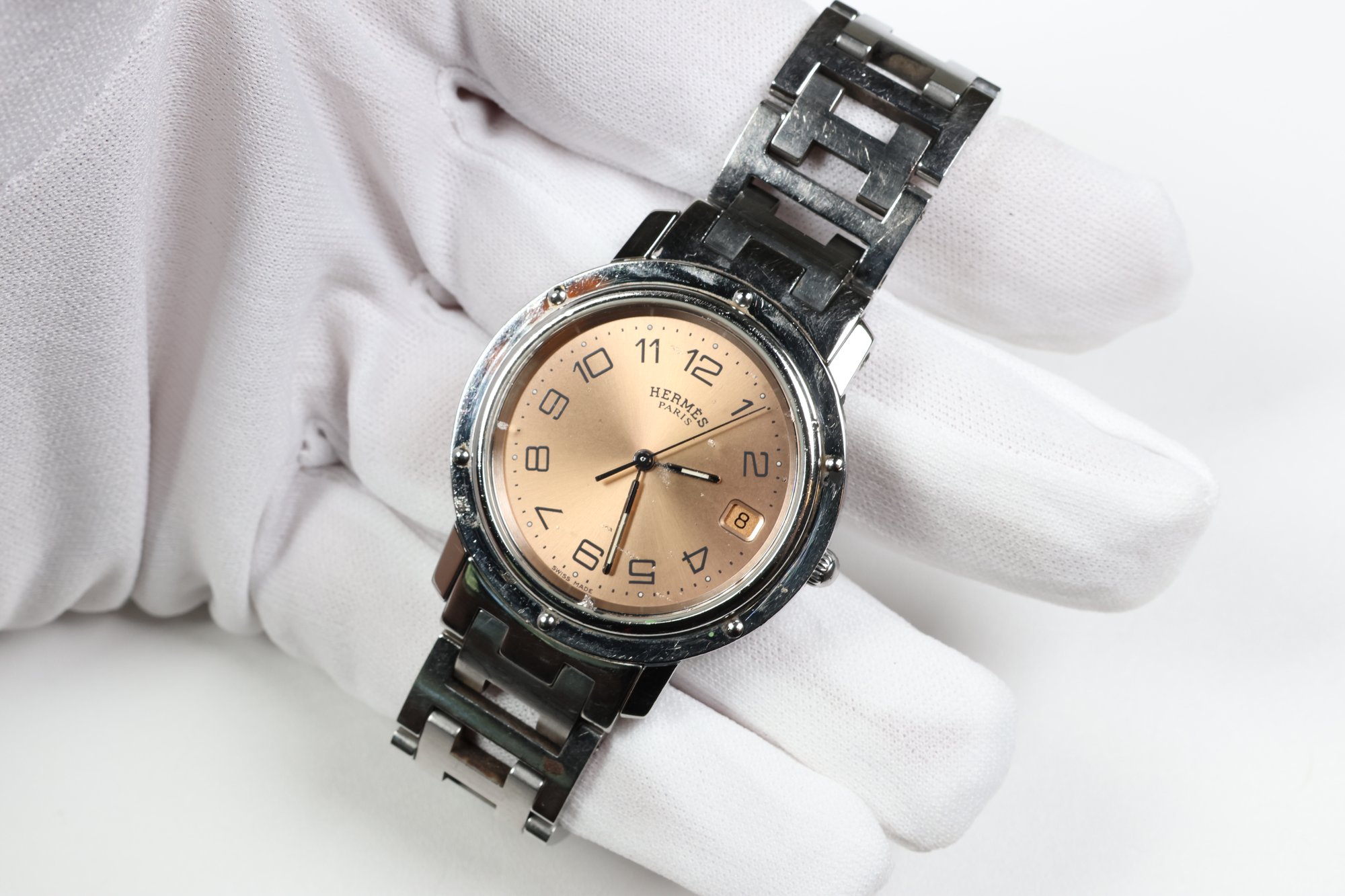 Hermes Mens Watch Wrist Watch Model Number: CL6.710 Clipper Bracelet ...