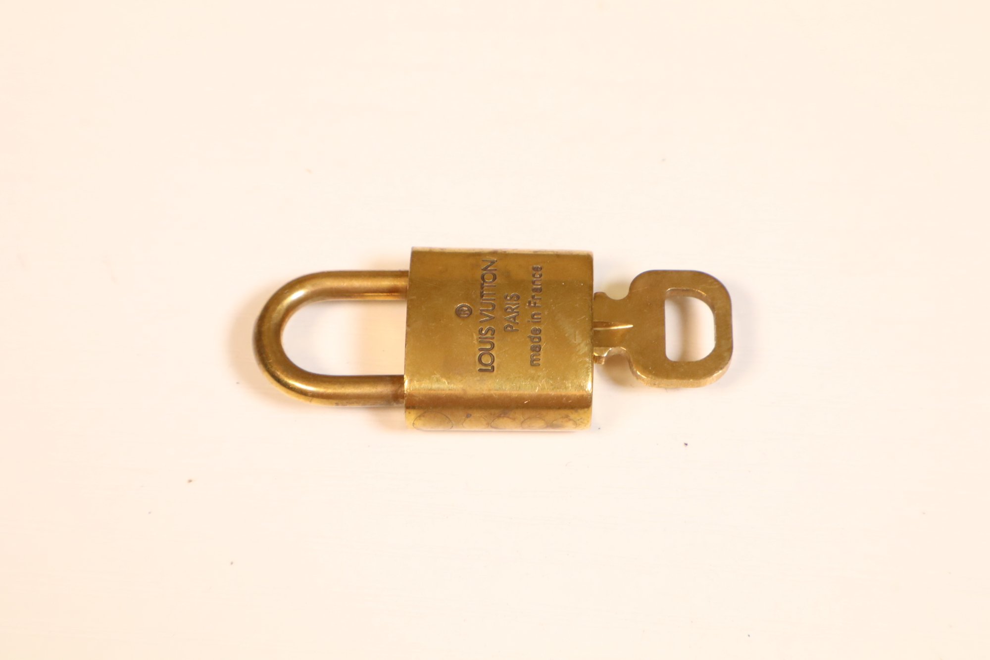 Louis Vuitton Pad Lock Lock & Key Brass Gold Key Number 306 #4258 ...
