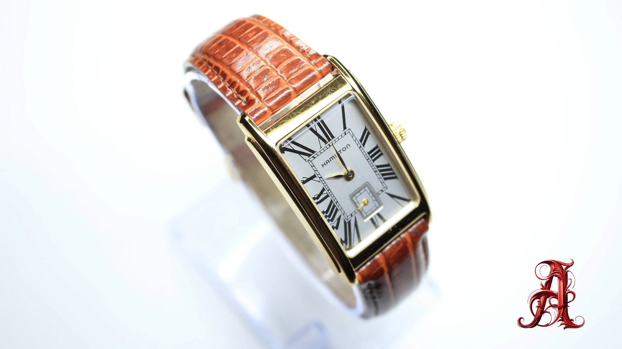 Hamilton Ardmore 6268 23mm Quartz Silver Dial Vintage Watch A143 Roman ...