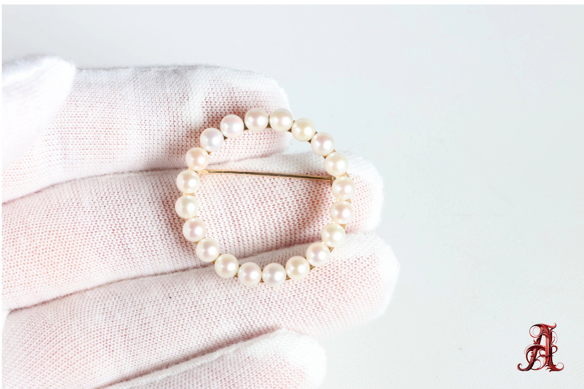 14k Gold Signed BAB (B.A. BALLOU & CO) Brooch #4458 | Auctionninja.com