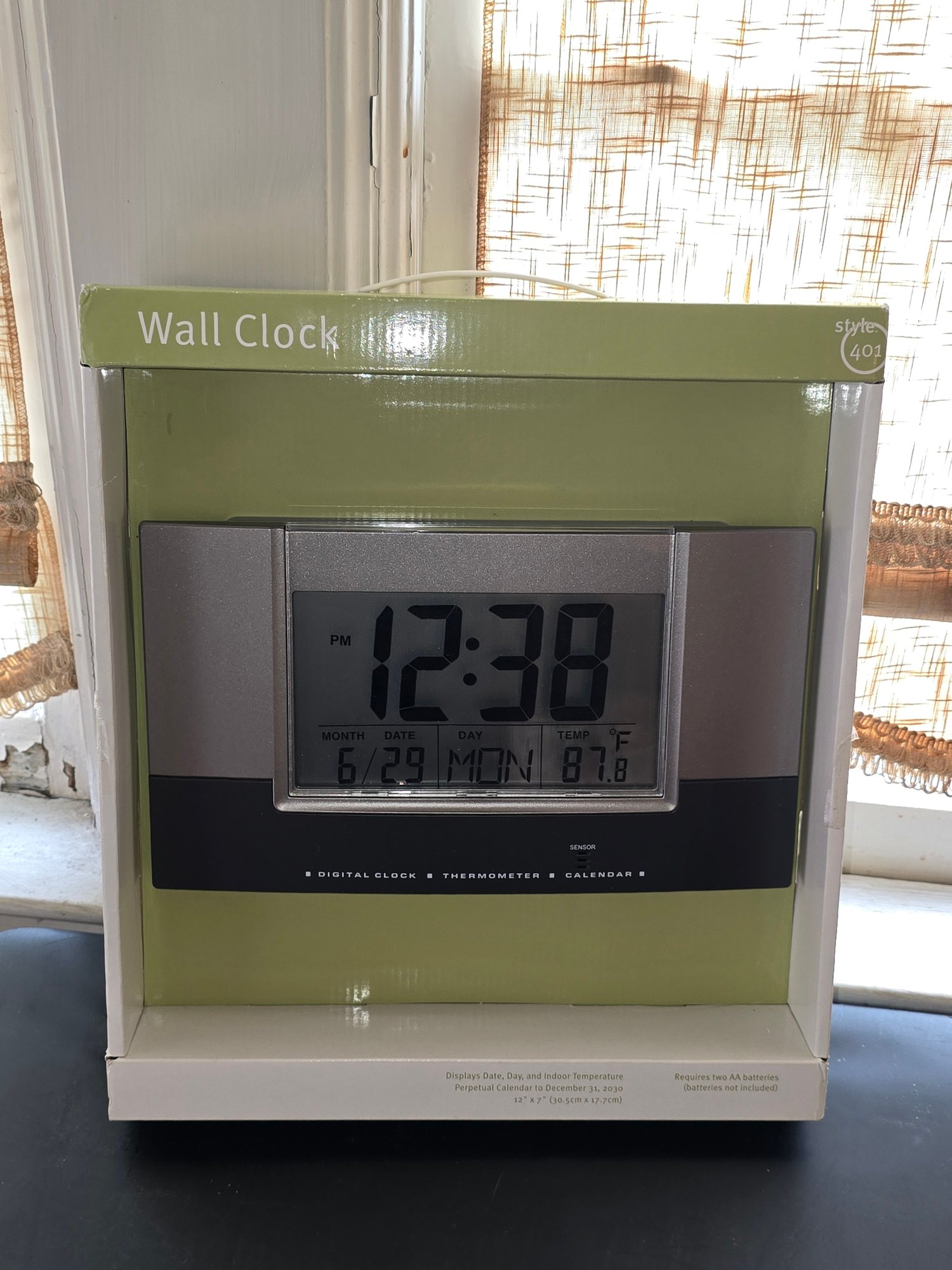 Brand New Wall Clock, Digital Clock Thermometer And Calendar #61463 ...