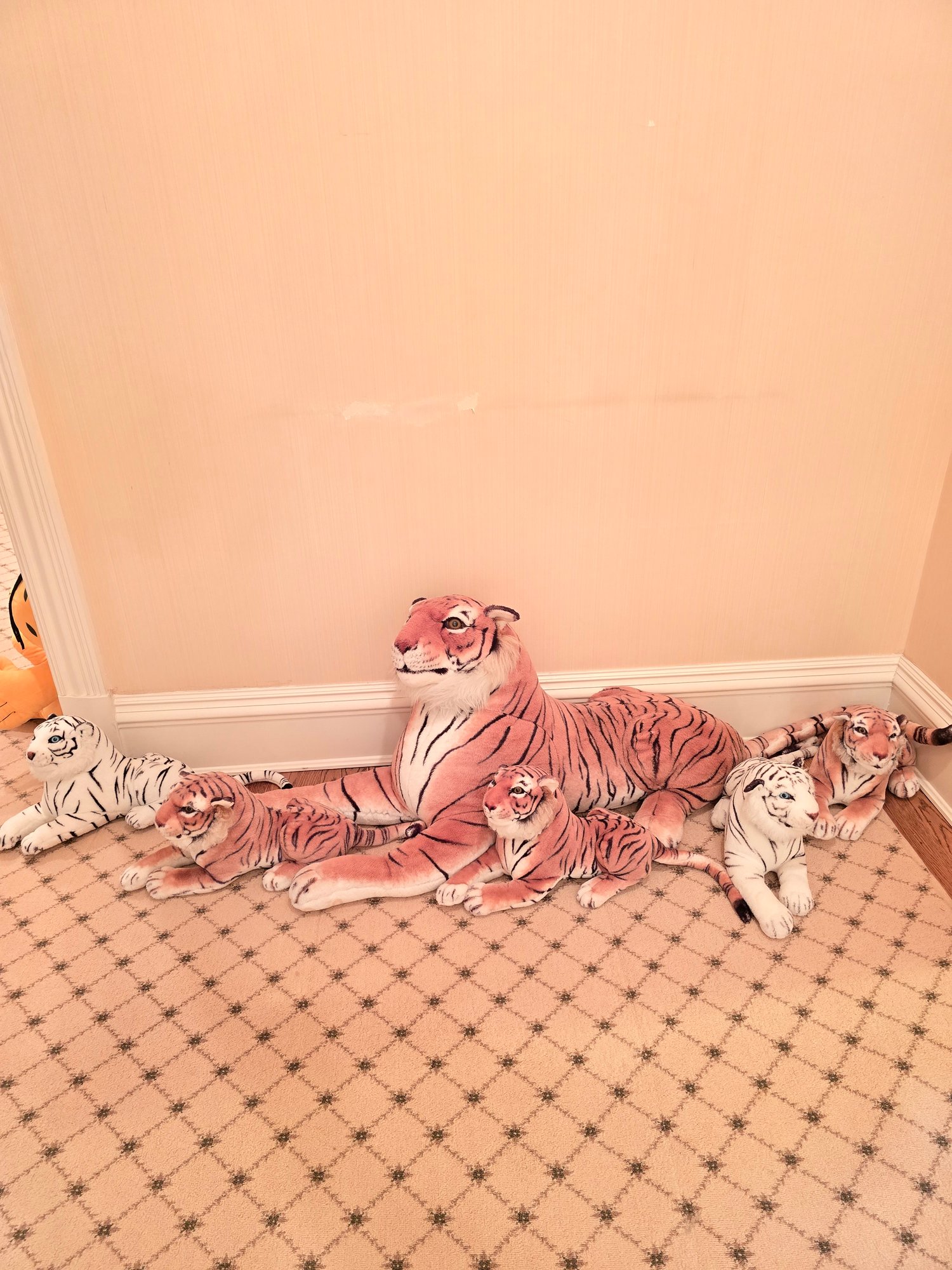 Lot Of 6 Stuffed Animal Tiger In White And Pink Color #63280 ...