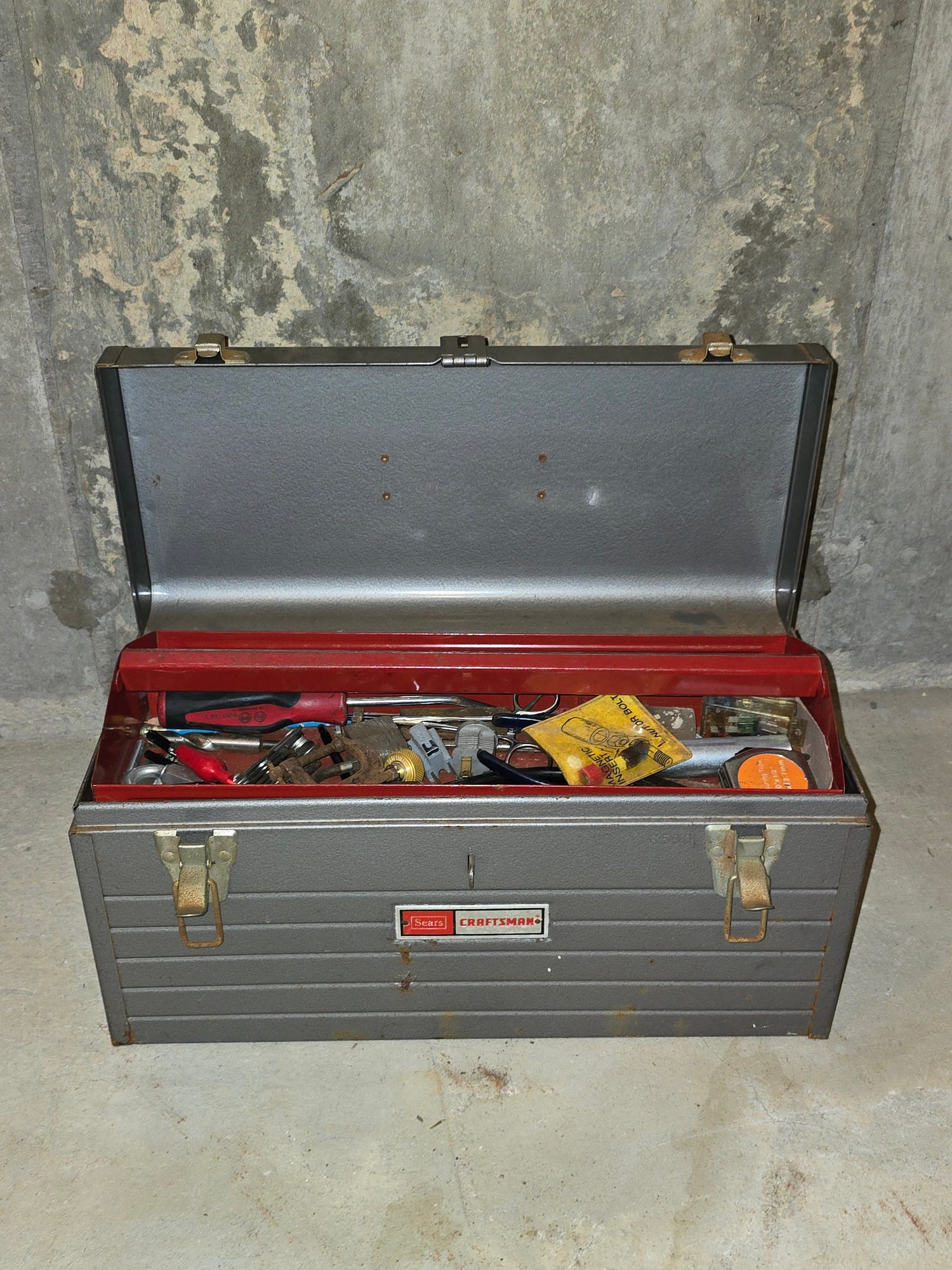 Sears Craftsman Metal Toolbox With Assorted Tools, Toolbox Lot 3 #69820 ...