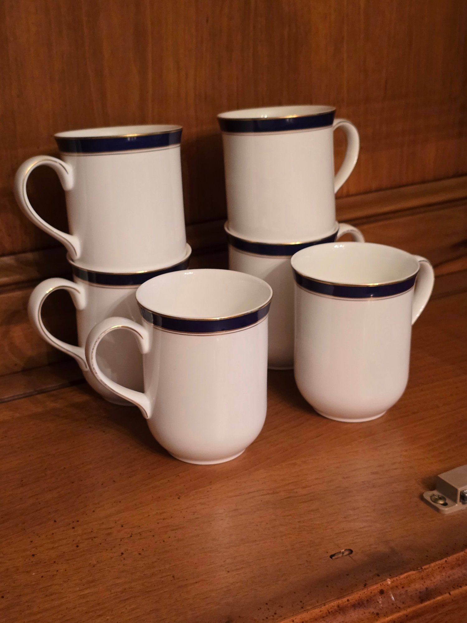 Block York Blue, Set Of 6 Mugs #70068 | Auctionninja.com