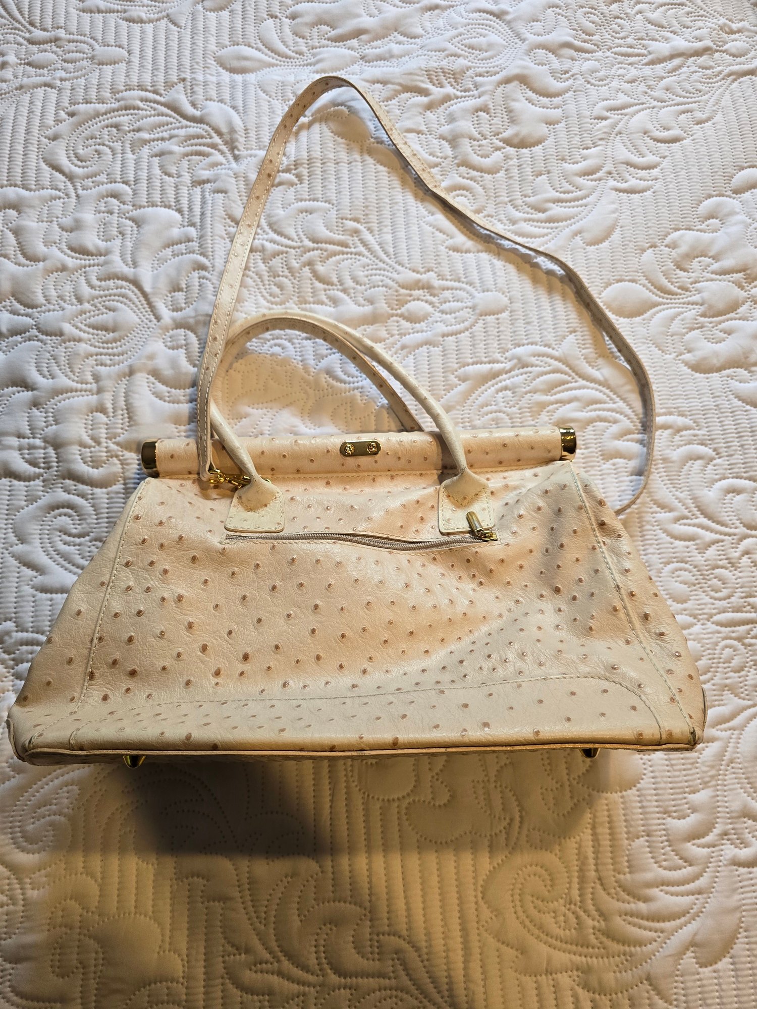 Women's Ostrich Style Borse In Pelle Genuine Leather Purse, Made In ...