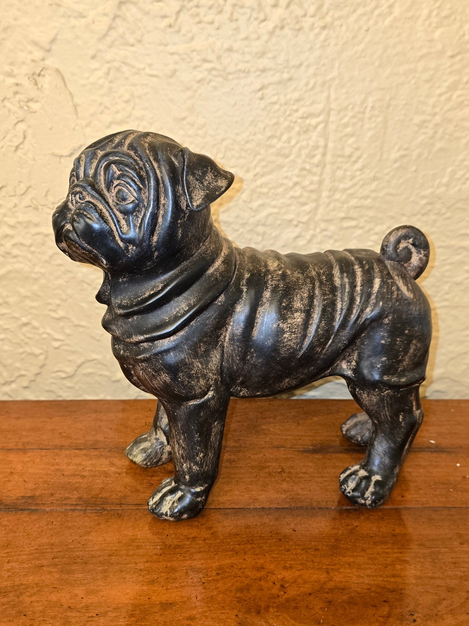 Decorative Free Stand Dog Pug Style #74136 | Auctionninja.com