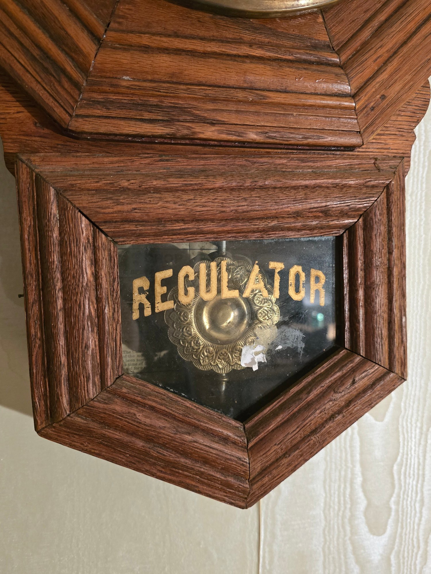 Vintage Regulator Wood Wall Clock #75438 | Auctionninja.com
