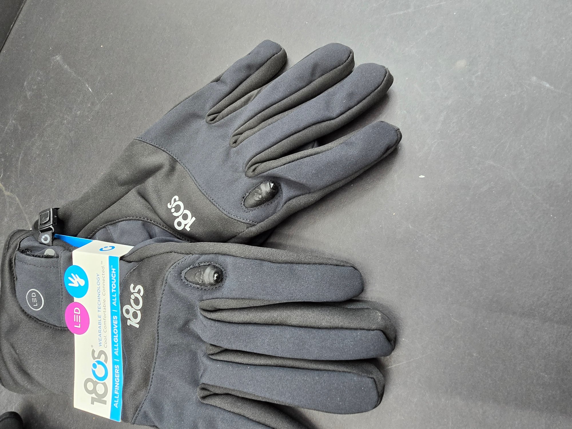 Mens 3 Pairs Of NWT 180s Size XL Torch Winder Gloves With LED Finger ...